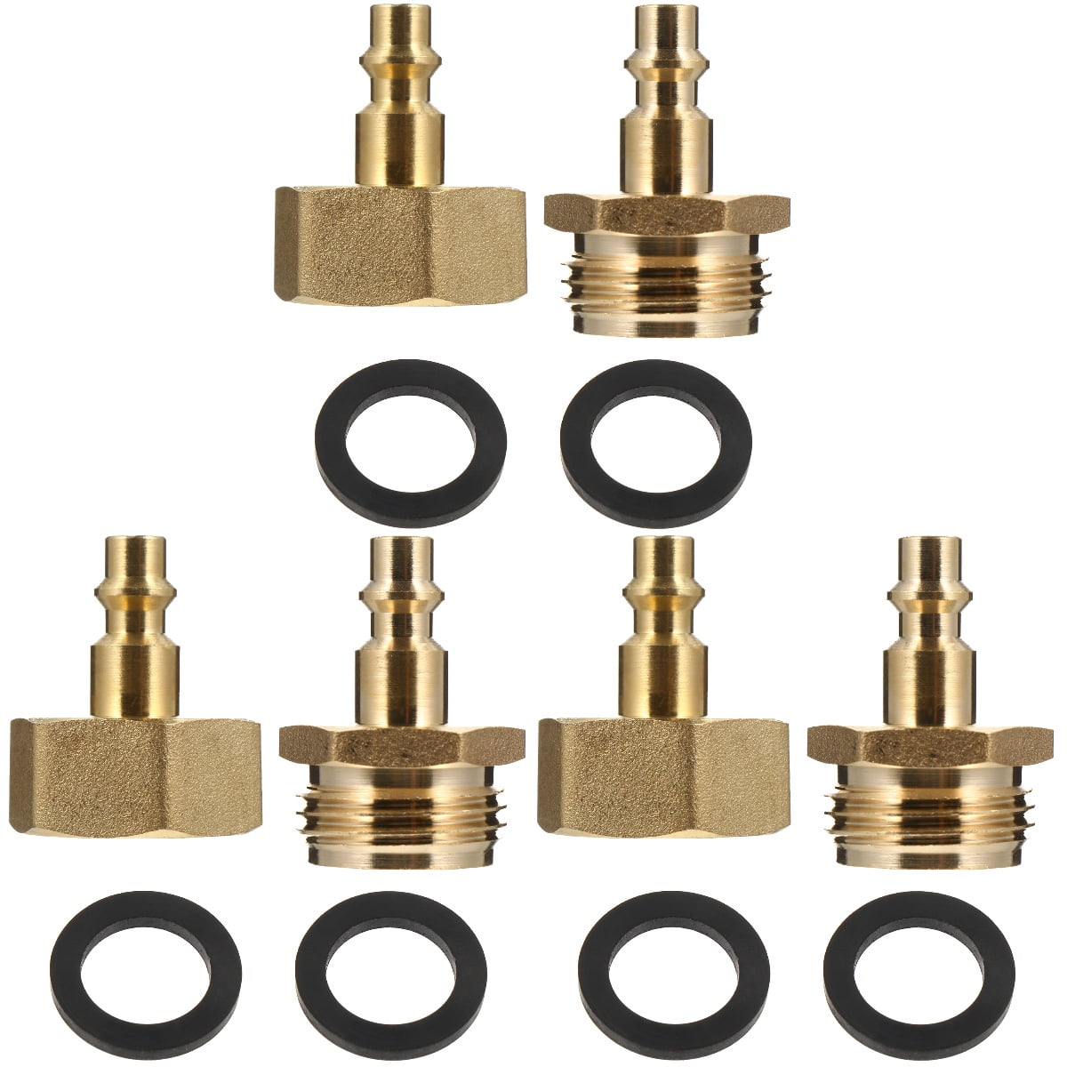 WORGEOUS 6 Pcs Thread Copper Quick Connector Agriculture Tools Garden ...