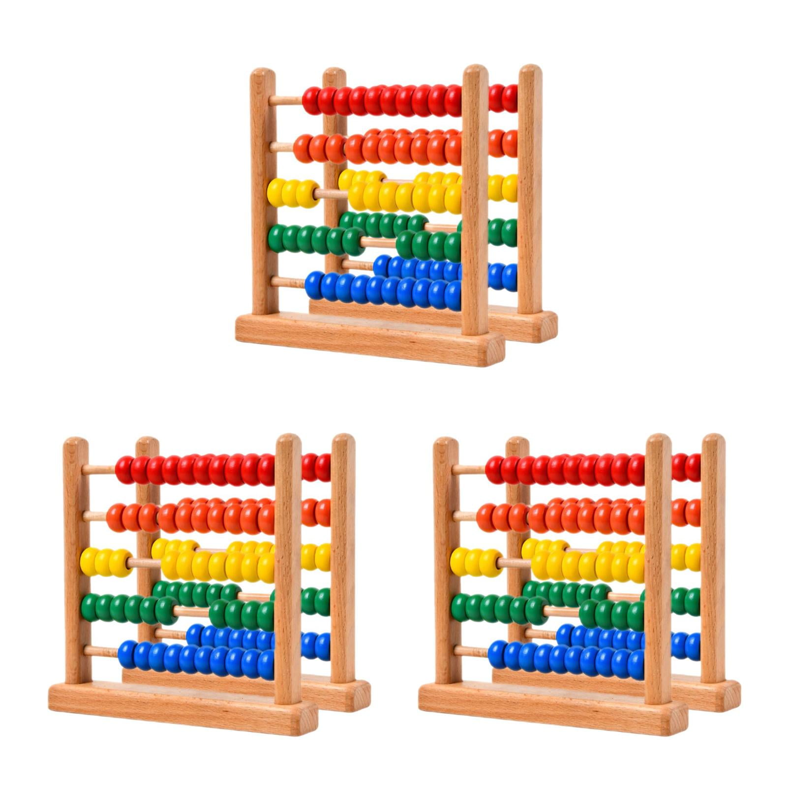WORGEOUS 6 Pcs Wooden Abacus for Preschool Math Education Kids Early ...