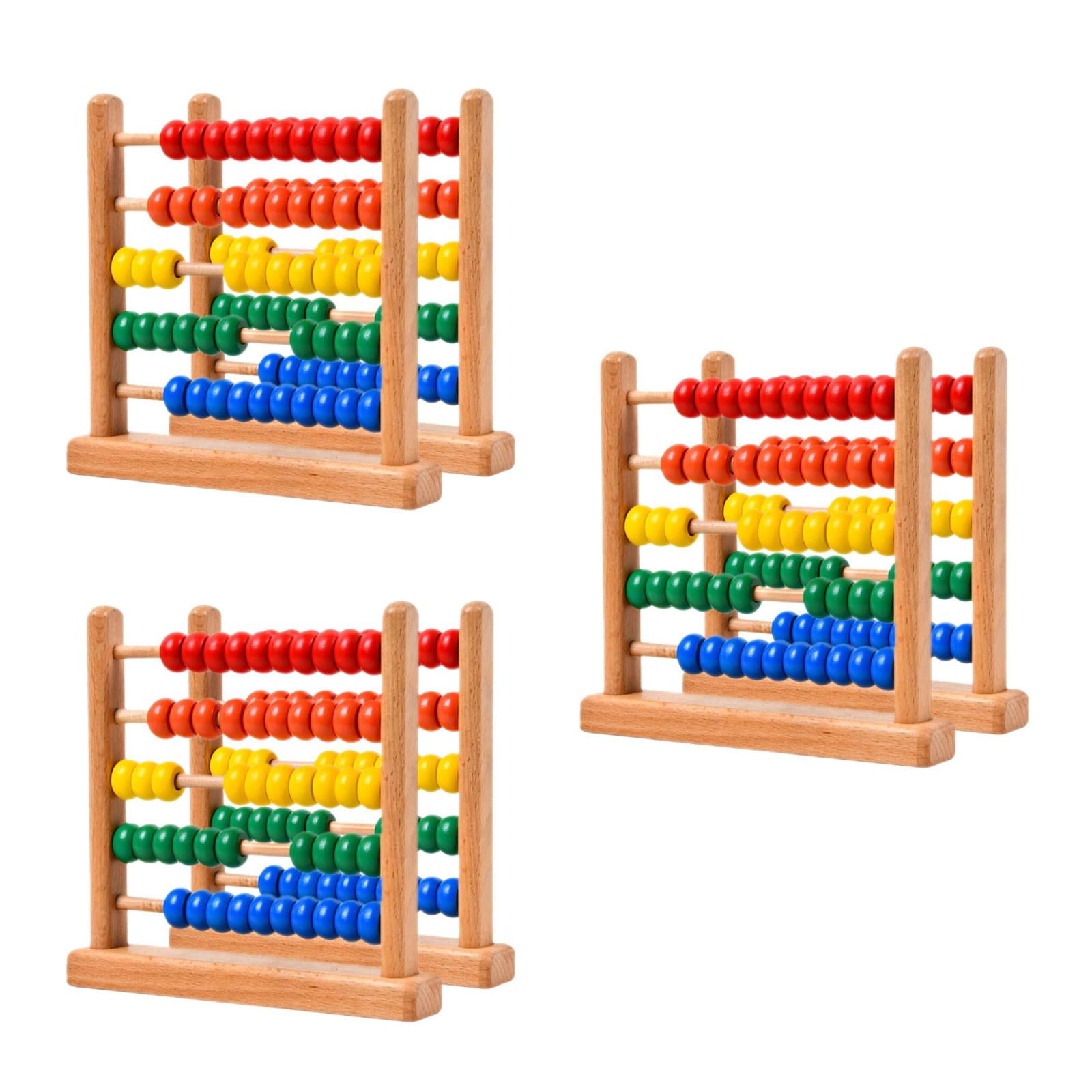 WORGEOUS 6 Pcs Wooden Abacus for Preschool Math Education Kids Early ...