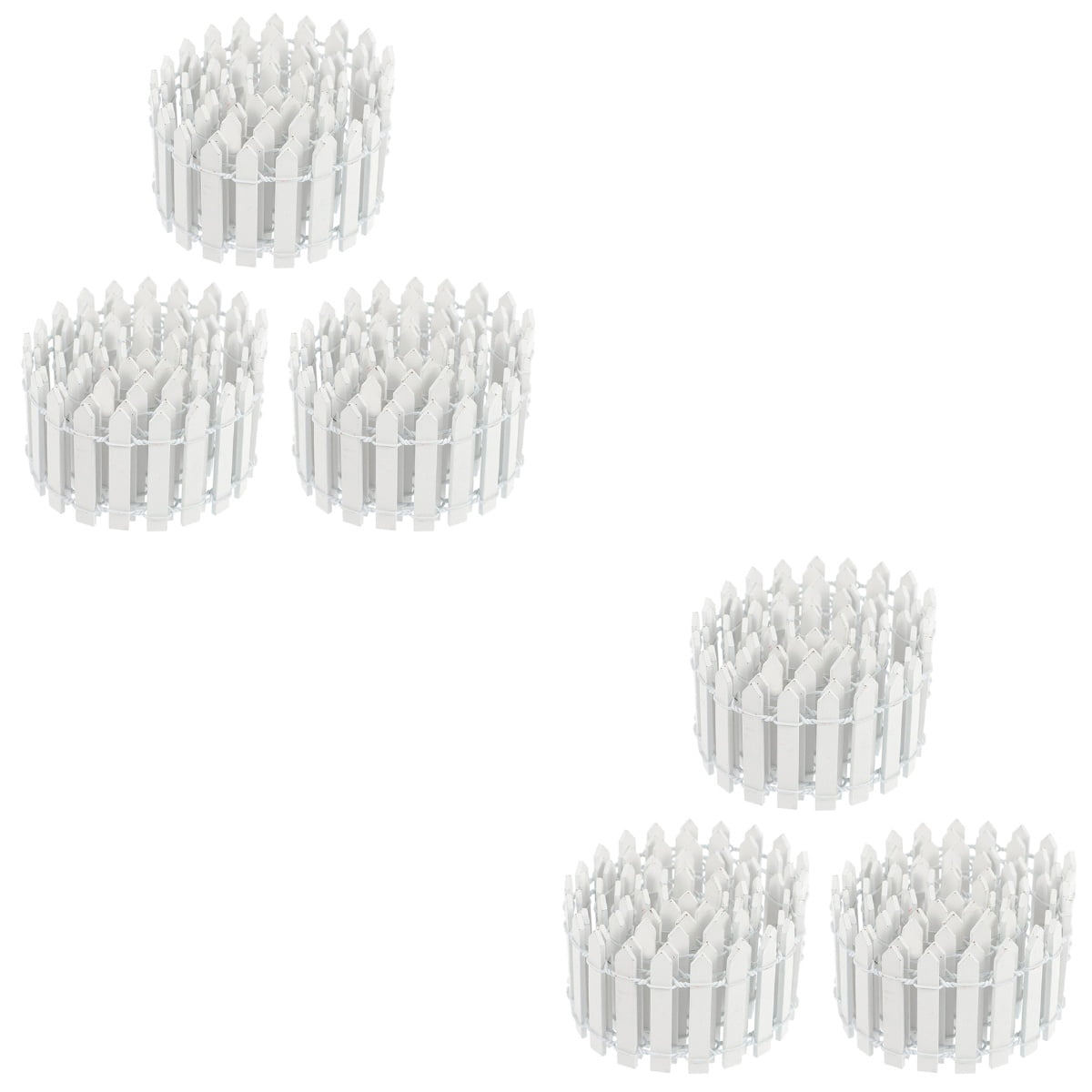 WORGEOUS 6 Rolls of Small Garden Fence Adornments Scene Layout Decors ...
