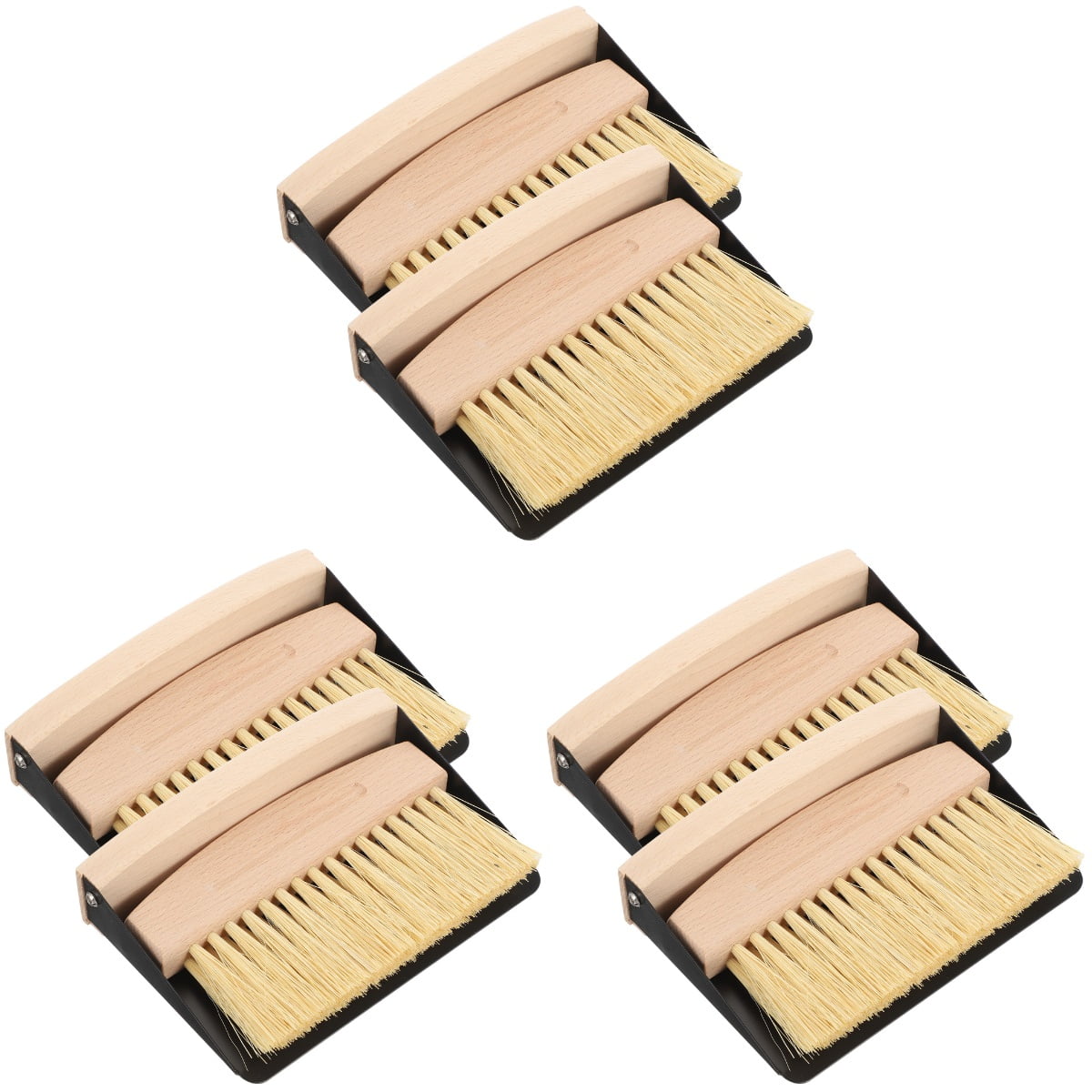 WORGEOUS 6 Sets Small Cleaning Brush And Dustpan Table Sweep Broom for ...