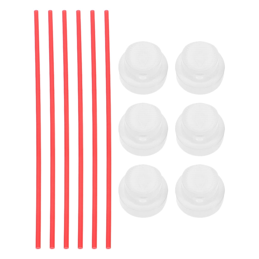 WORGEOUS 6 Sets Spray Can Straw Tip Extension Tubes, Red Replacement ...