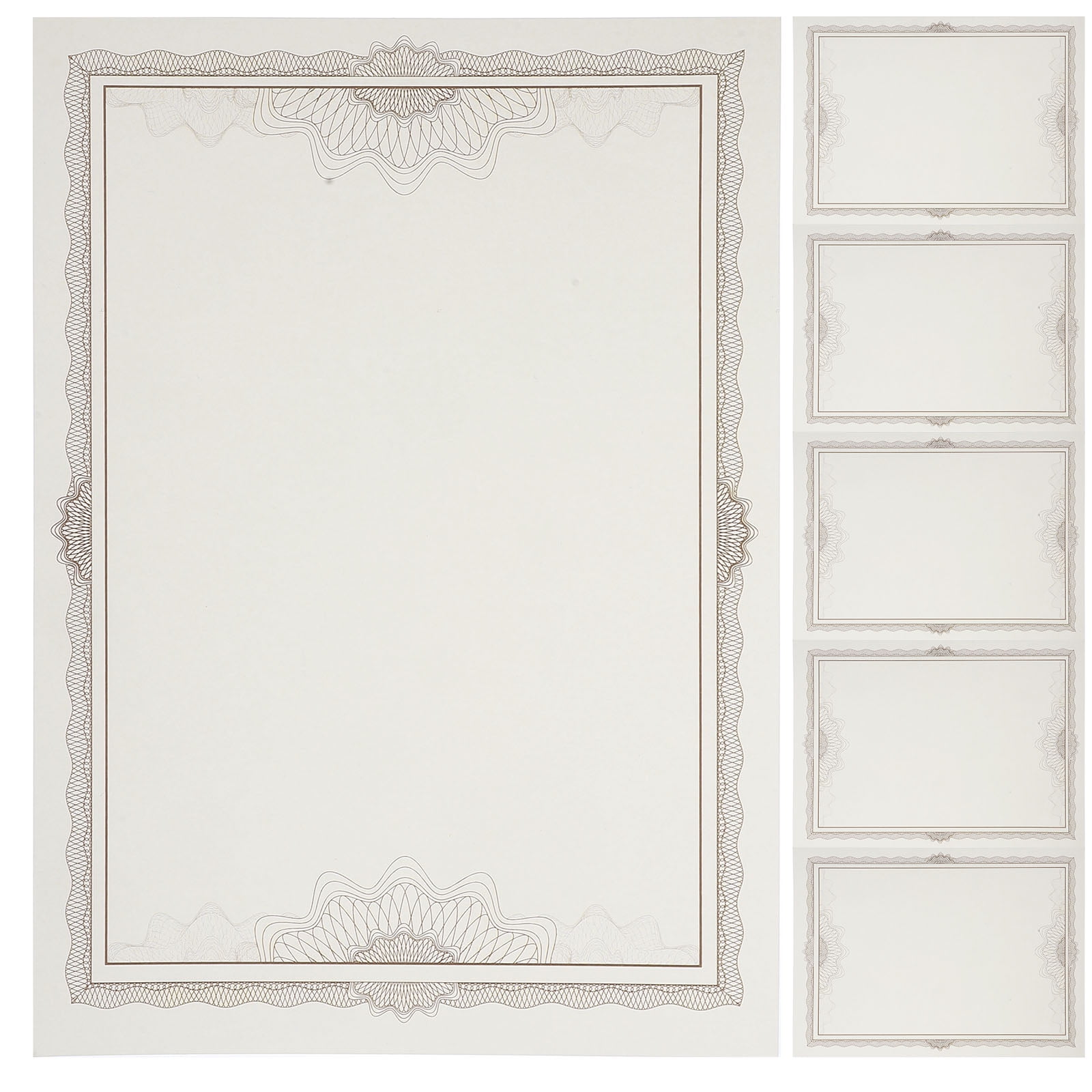 WORGEOUS 6 Sheets of School Certificate Paper Graduate Certificate ...