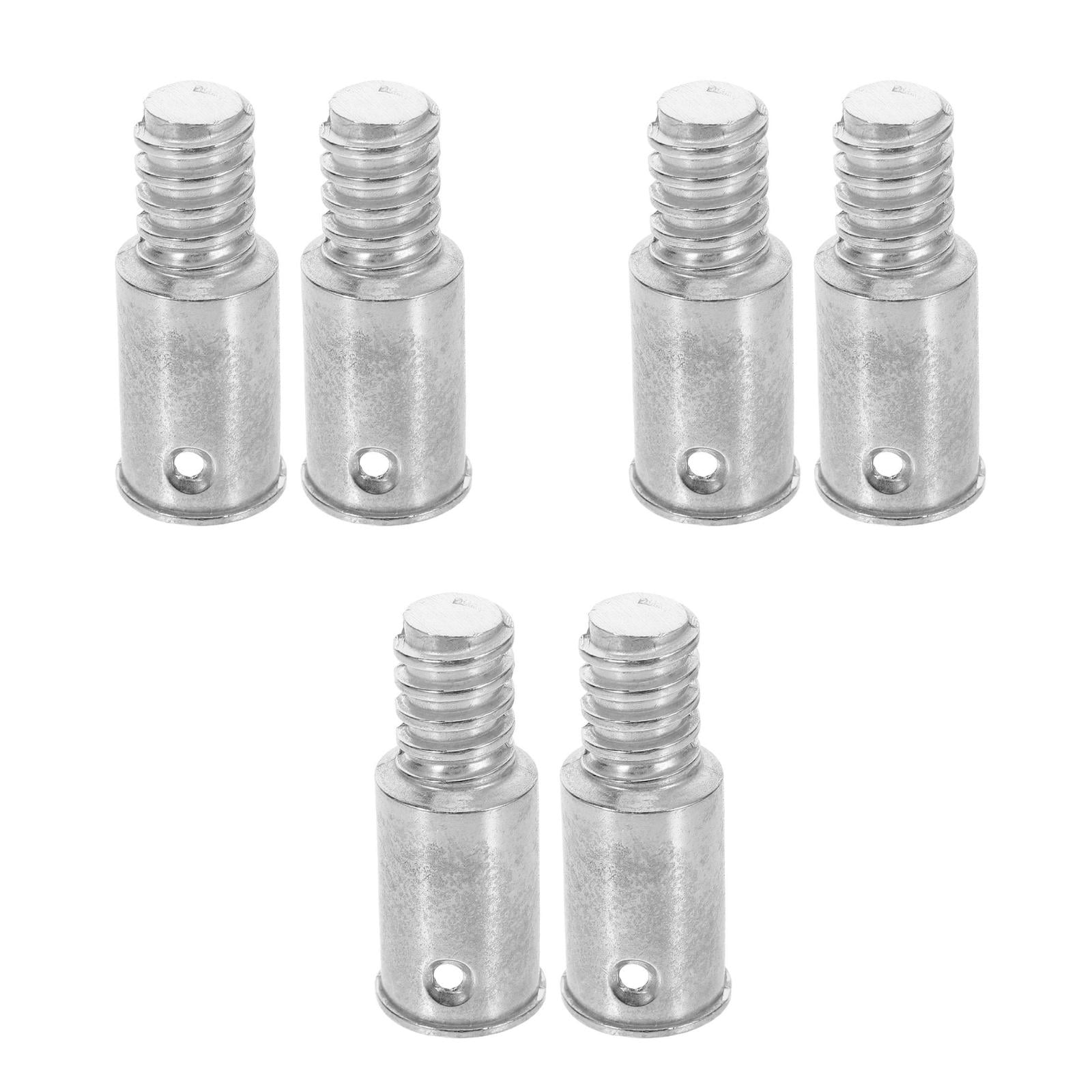 WORGEOUS 6 pcs Aluminum Alloy Broom Pole Tip Threaded Tip Extension ...