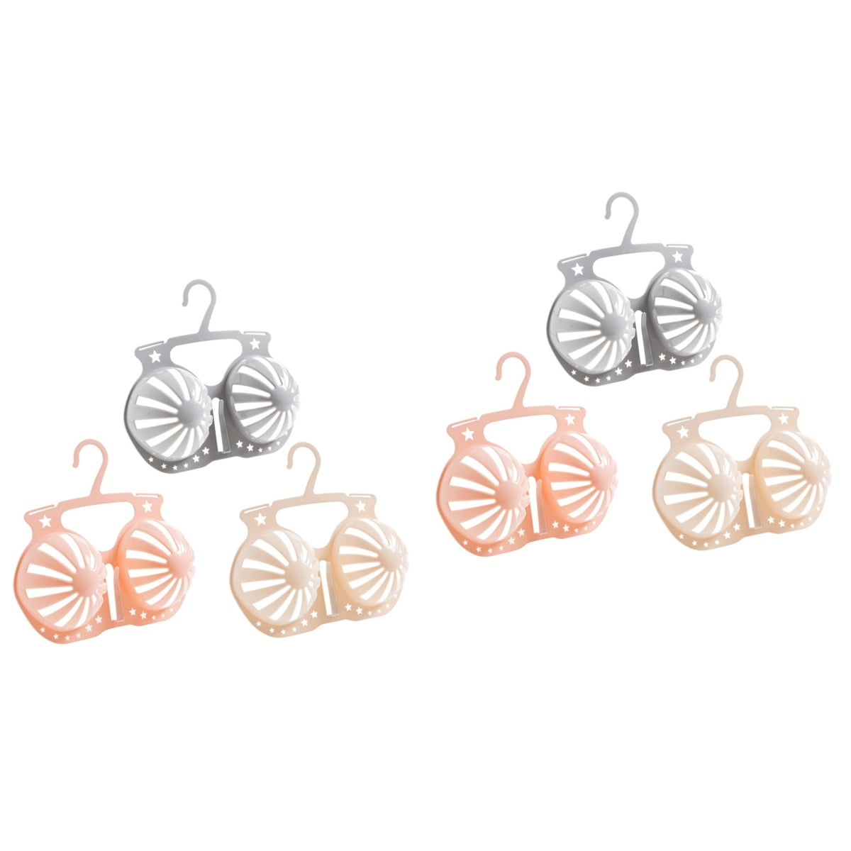 WORGEOUS 6 pcs Anti-deformation Bra Drying Rack Plastic Bra Racks (As ...