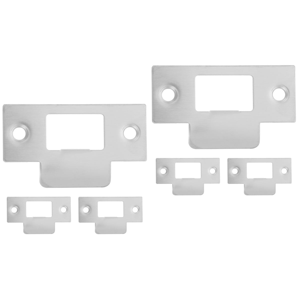 WORGEOUS 6 pcs Door Deadbolt Strike Plates Metal Door Strike Plates ...