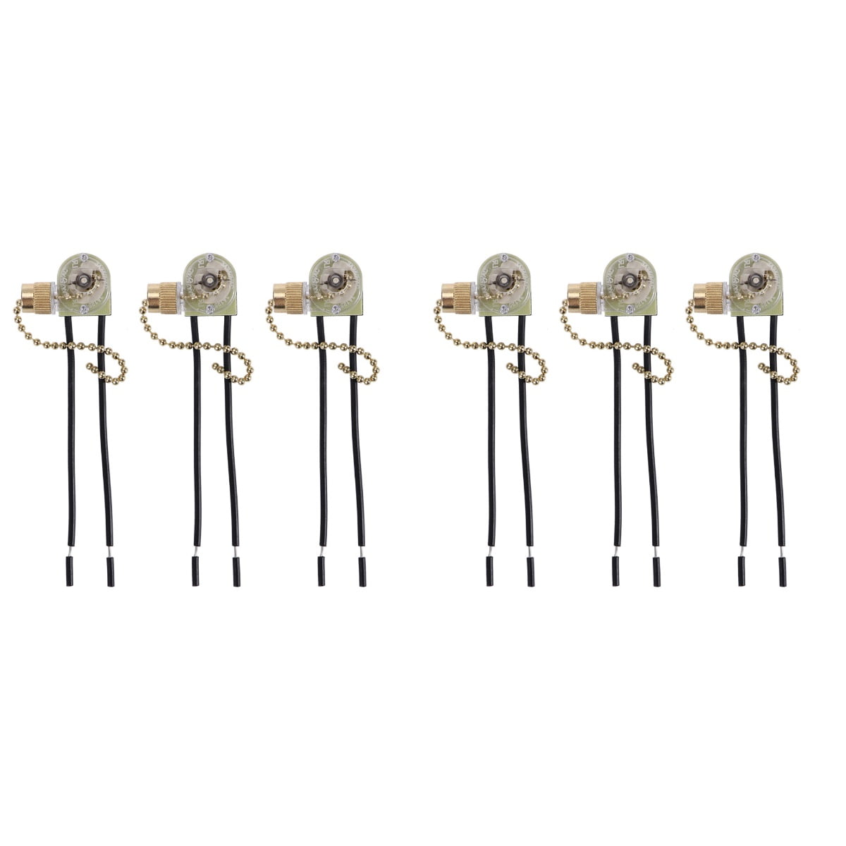 WORGEOUS 6 pcs Fan Pull Chain Ceiling Fan Replacement Pull Chain Golden ...