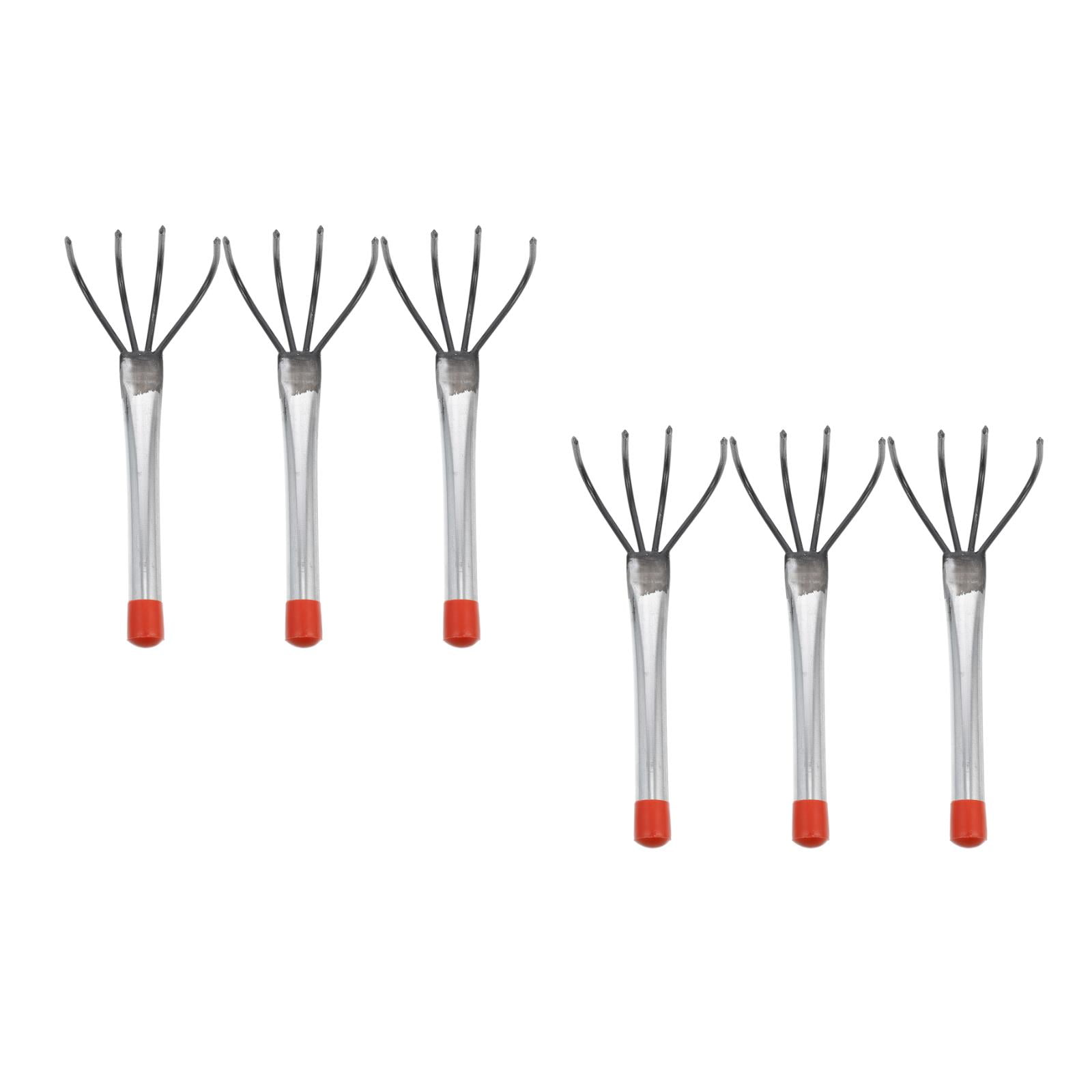 WORGEOUS 6 pcs Garden Leaf Rake Hand Cultivator Claw Soil Tiller for ...