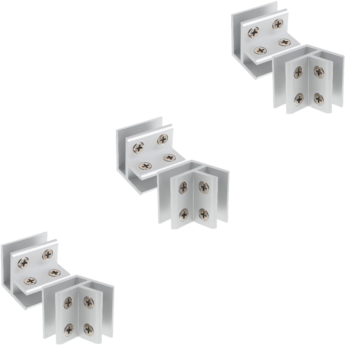WORGEOUS 6 pcs Glass Clamp 90 Degrees Furniture Support Clip Glass ...