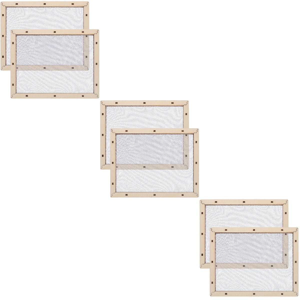 WORGEOUS 6 pcs Paper Crafts Mesh Mold Paper Making Frame DIY Paper ...