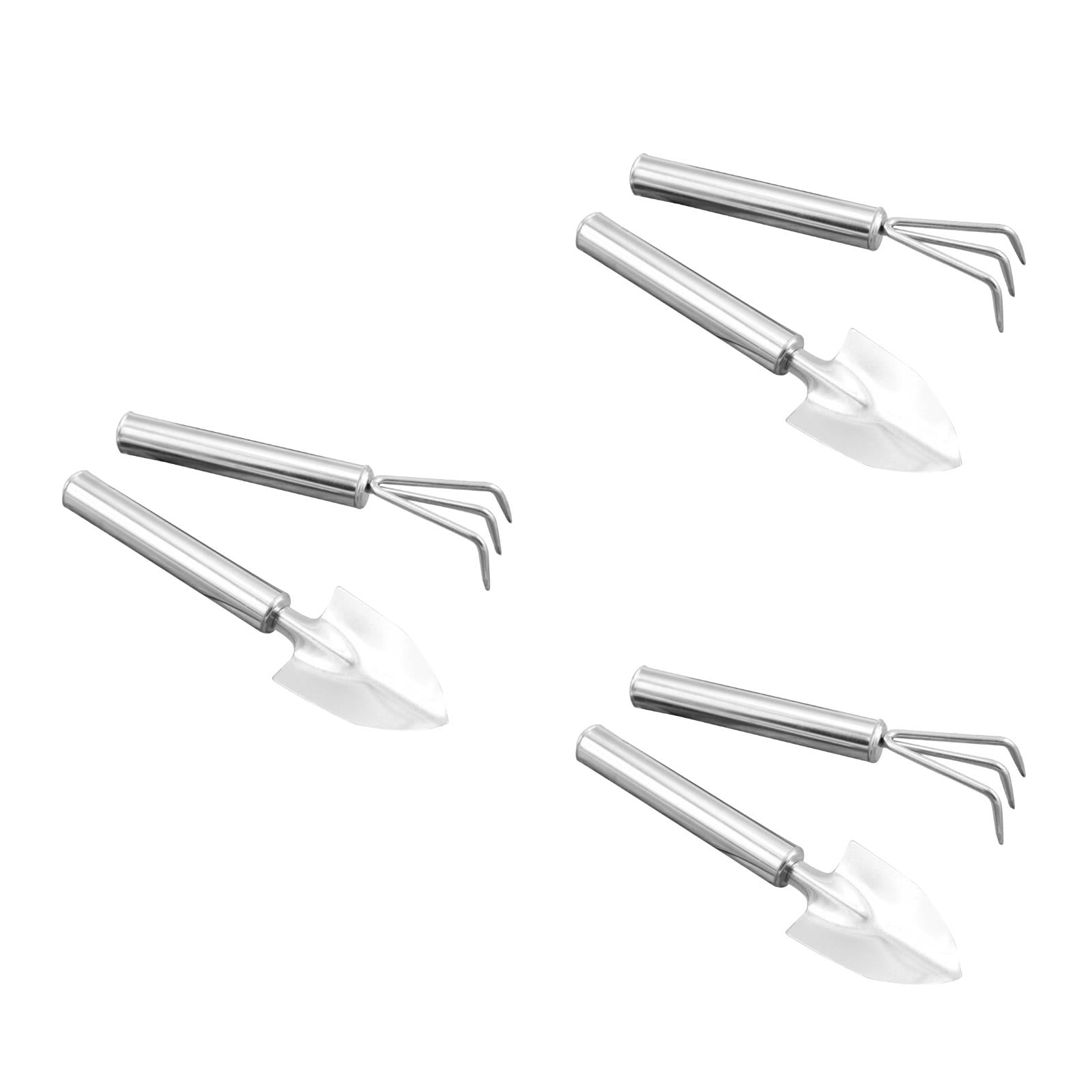 WORGEOUS 6 pcs Plants Tools Spade Rakes Miniature Planting Garden Tools ...