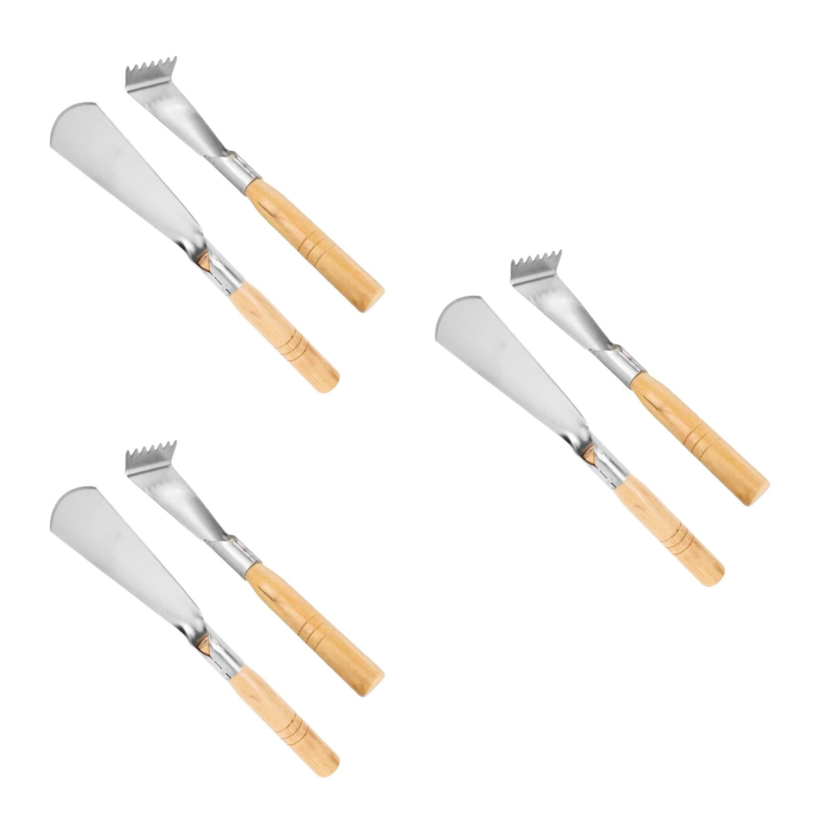 WORGEOUS 6 pcs Stainless Steel Gardening Hand Spade and Rake Set Small ...