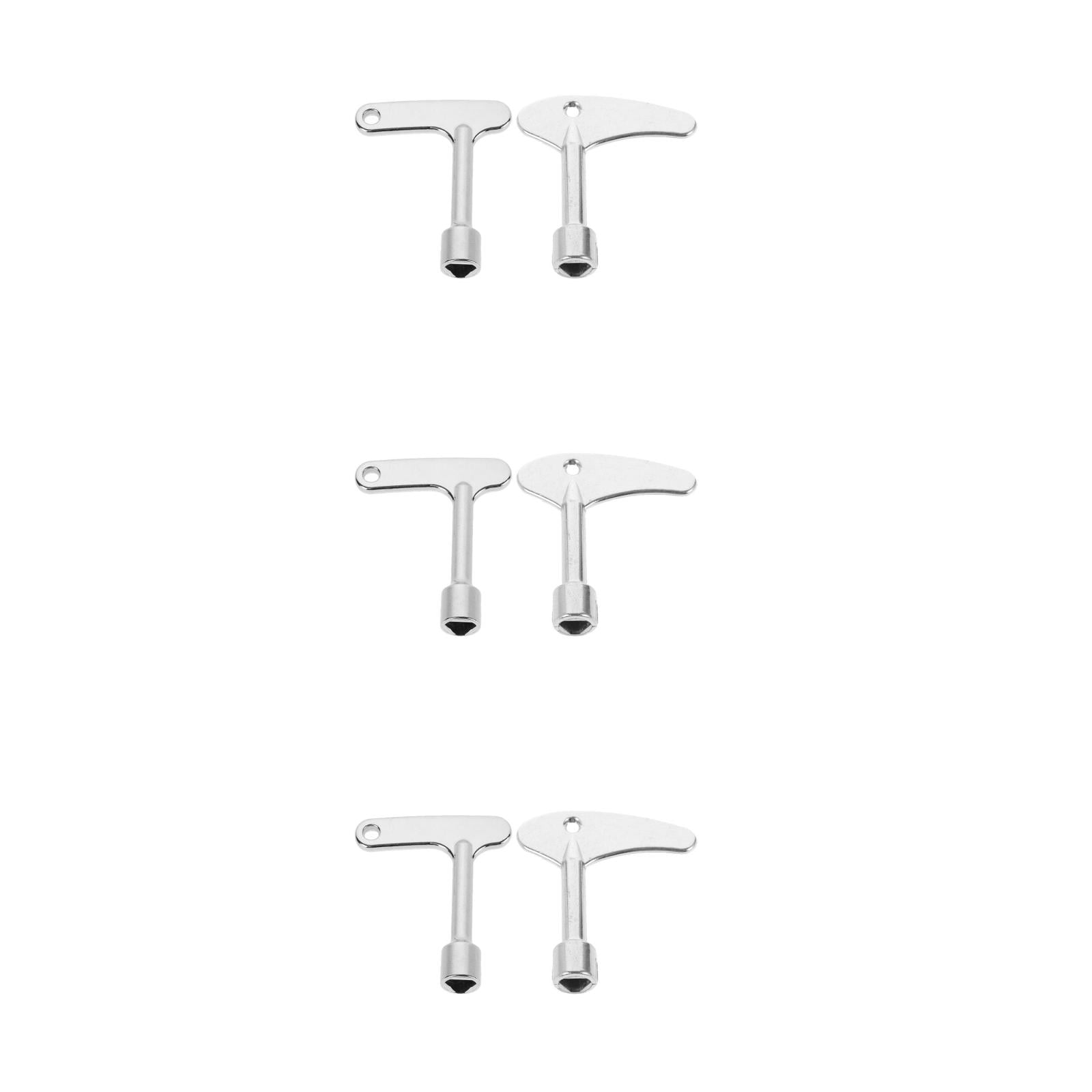 WORGEOUS 6 pcs Triangle Spanner Key Metal Triangular Lock Keys Socket ...