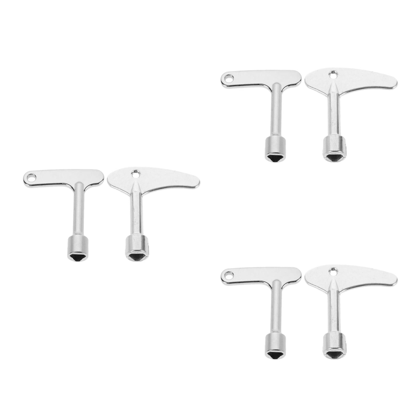 WORGEOUS 6 pcs Triangle Spanner Keys Zinc Alloy Elevator Lift Lock Keys ...