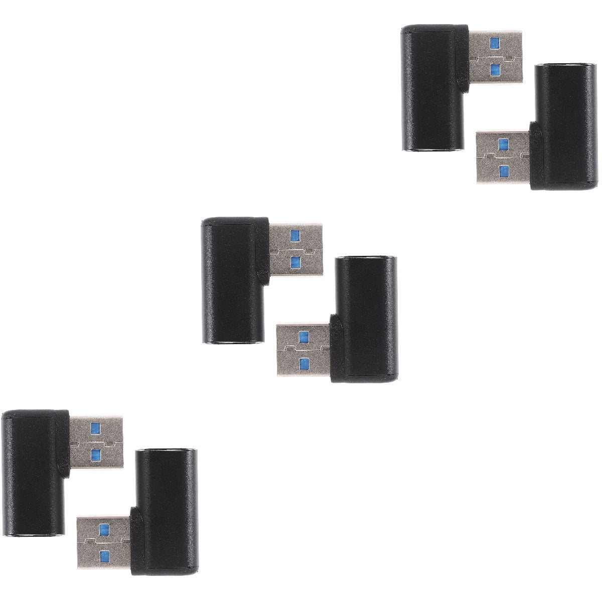 WORGEOUS 6 pcs USB Adapter Angled USB 3.0 Adapter Male USB To Female ...