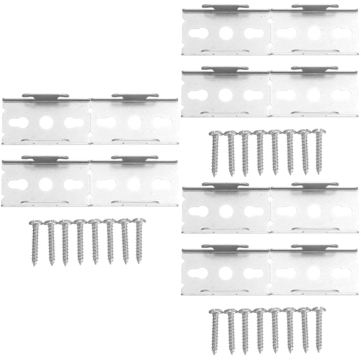 WORGEOUS 6 sets Curtain Rod Brackets Curtain Rod Mount Brackets Curtain ...