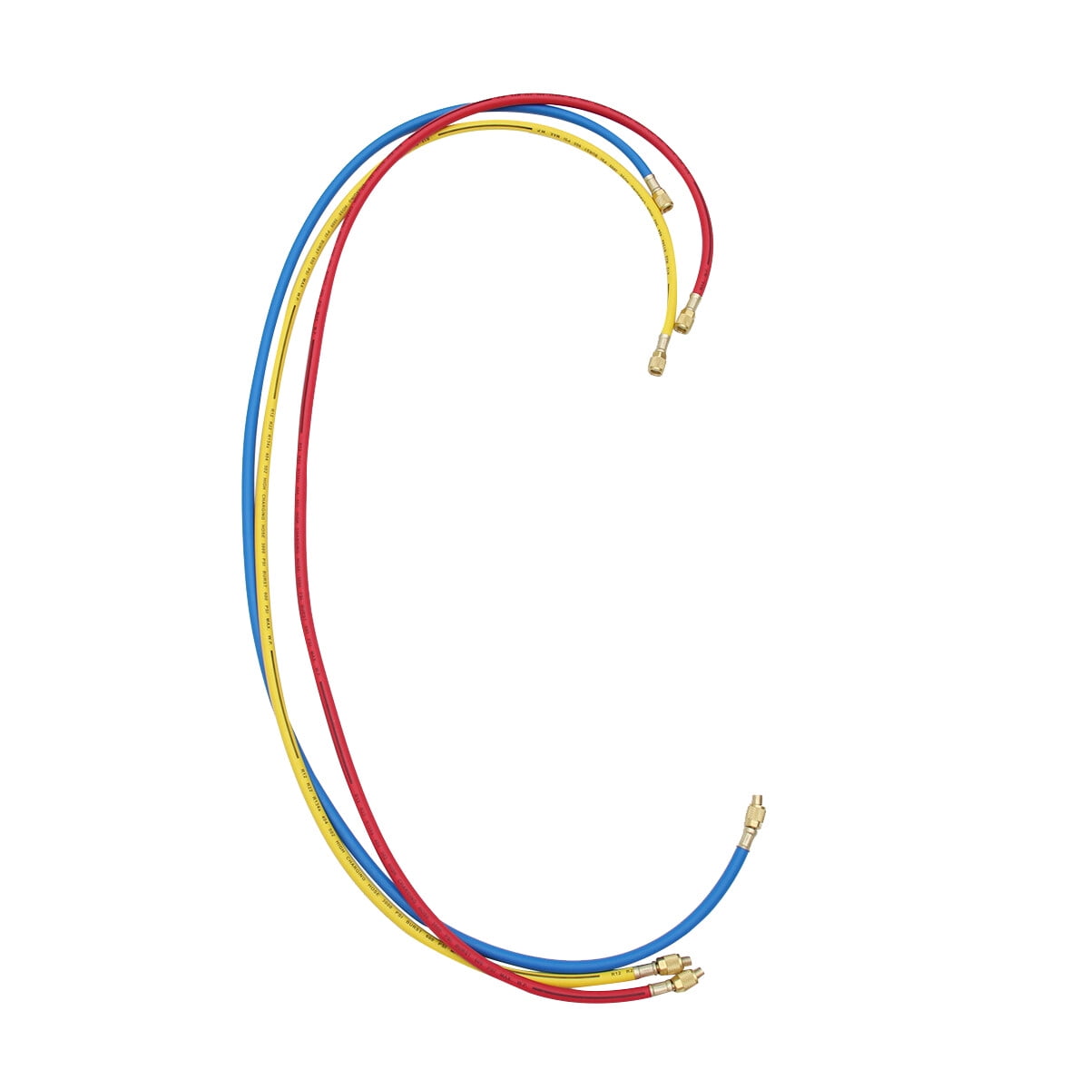WORGEOUS 60" HVAC 1/4"SAE 600 PSI Charging Hoses w/Shut HVAC R410a,R22 ...