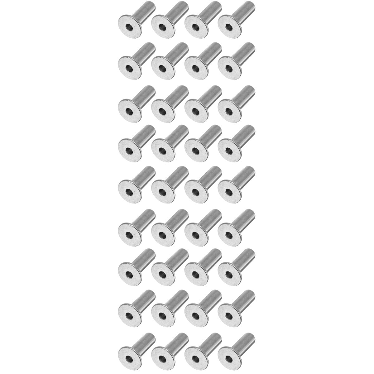 WORGEOUS 60 Pcs Cable Railing Kit Stainless Wire Rope Sleeves Deck ...