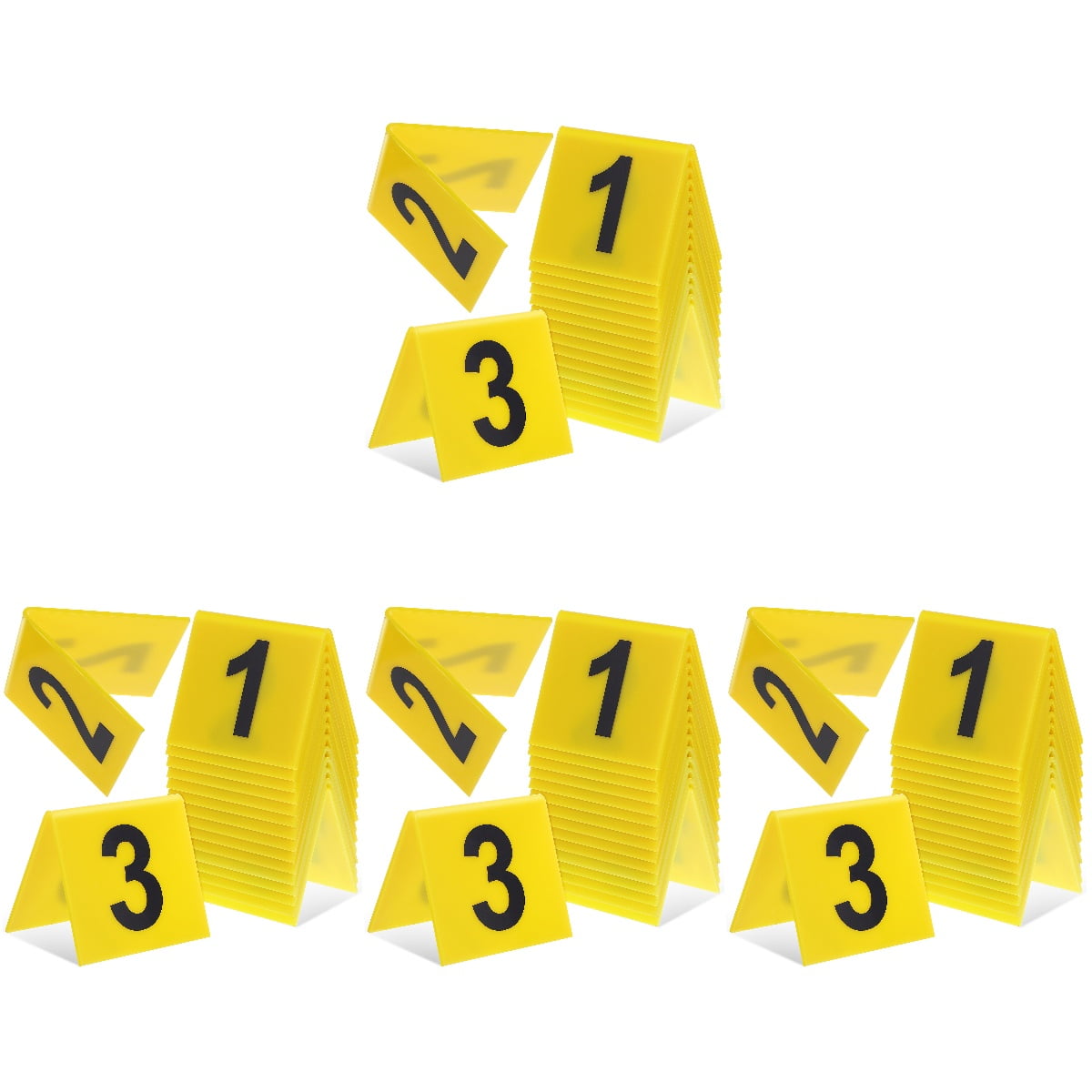 WORGEOUS 60 Pcs Crime Scene Markers Evidence Markers Table Numbers ...