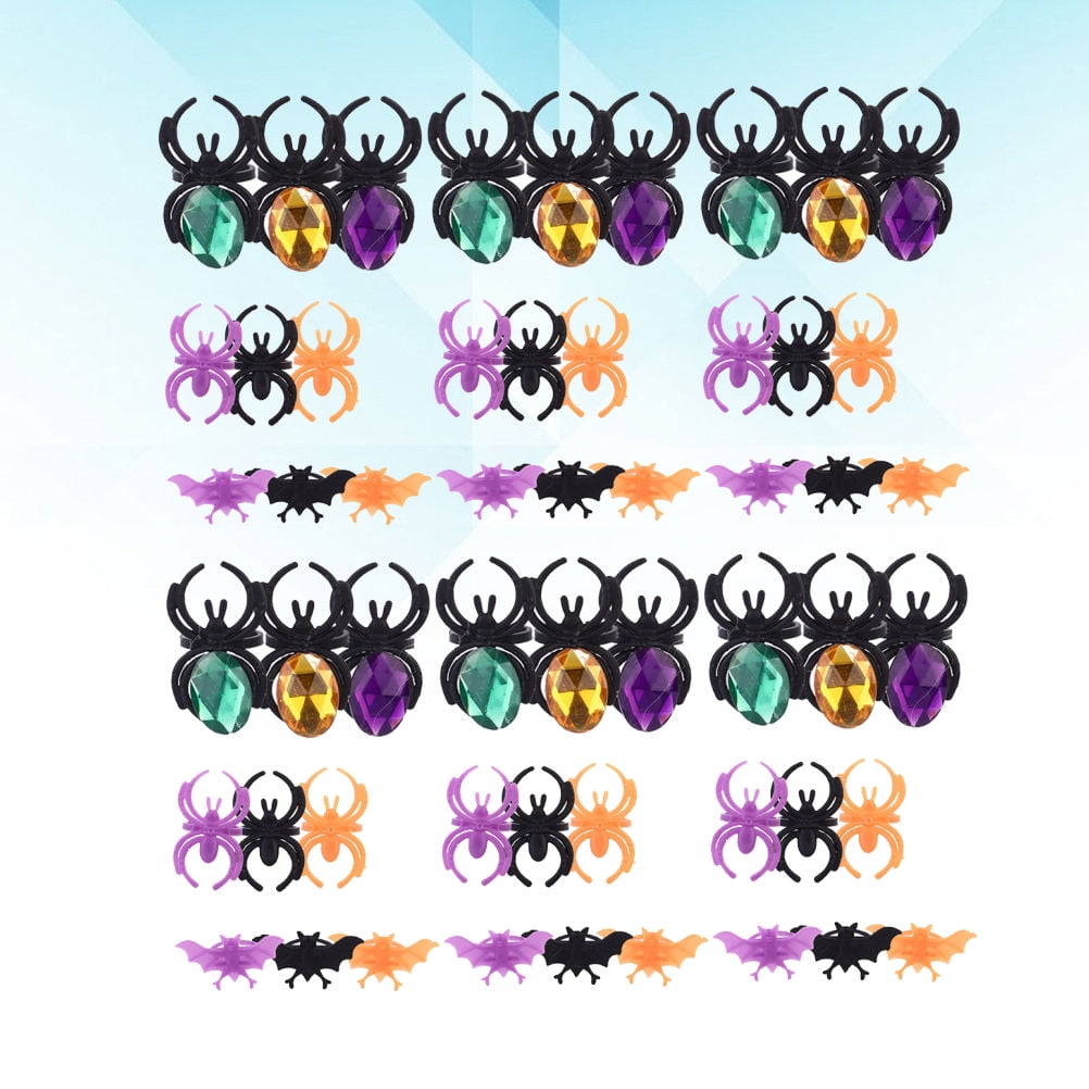 WORGEOUS 60 Pcs Plastic Spider Rings for and Rave Party Favors - Walmart.com