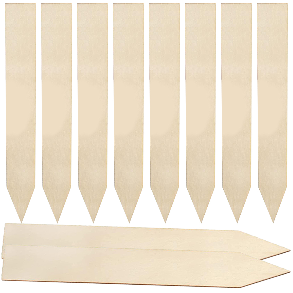 WORGEOUS 60 pcs Blank Plant Labels Wooden Flower Identifying Boards ...