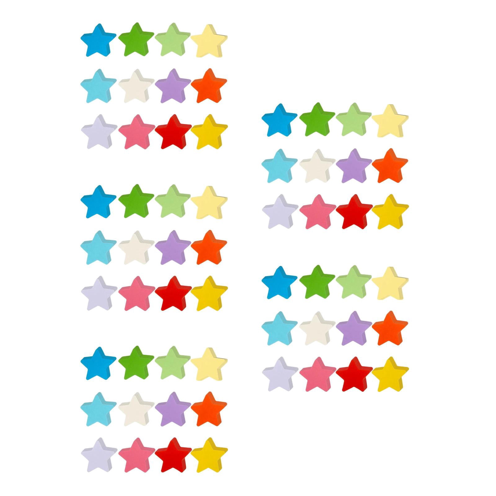 WORGEOUS 60 pcs Colorful Star Paper Cutouts Classroom Bulletin Board ...