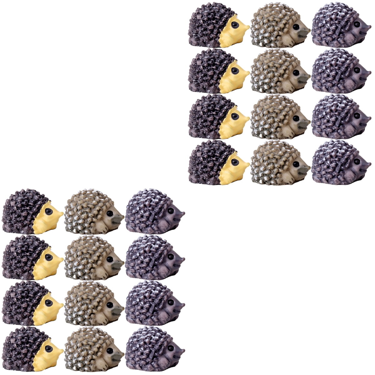 WORGEOUS 60 pcs Hedgehog Miniature Figurines Cute Resin Hedgehog ...