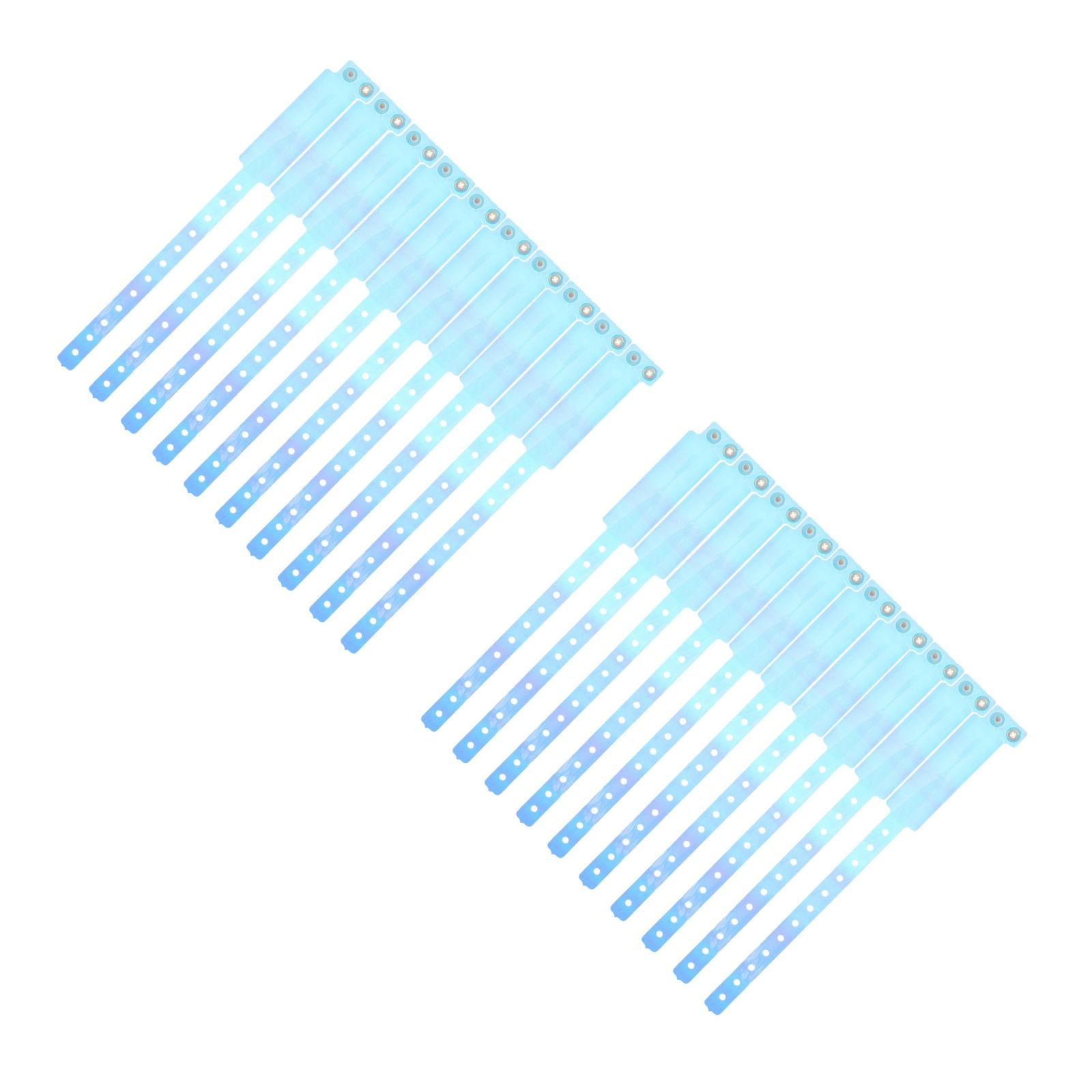 WORGEOUS 60 pcs Holographic Colored Wrist Bands Events Wristbands ...