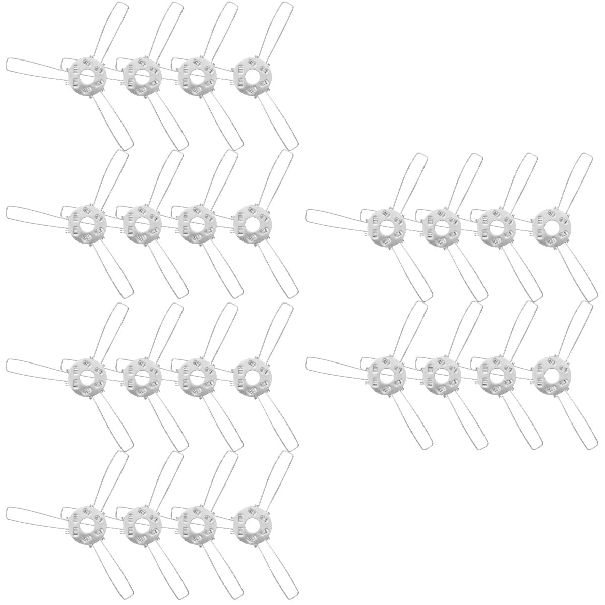 WORGEOUS 60 pcs Lampshade Spring Adapter Clips Pendant Light Shade DIY ...