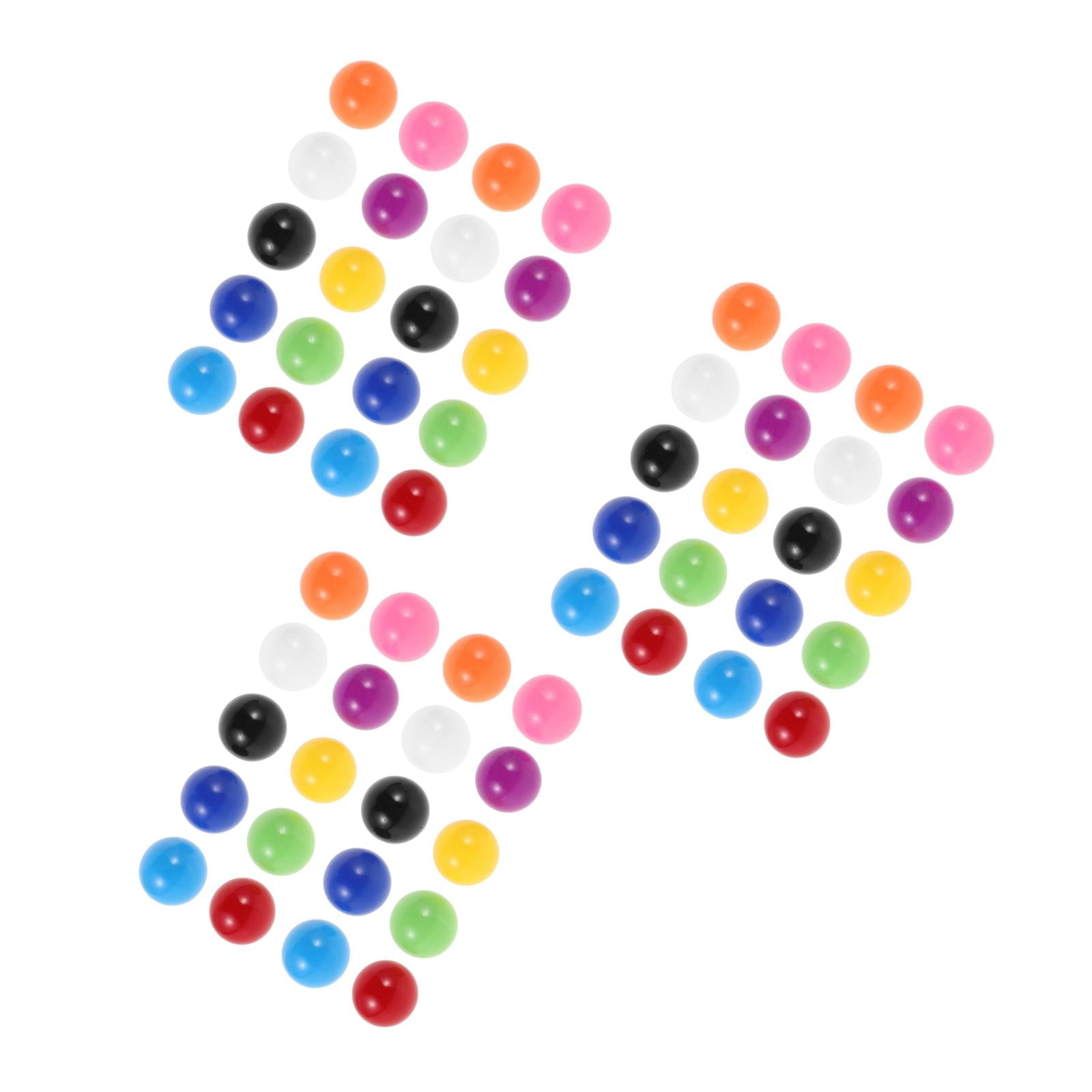 WORGEOUS 60 pcs Small Colored Plastic Balls for Kids Games Replacement ...