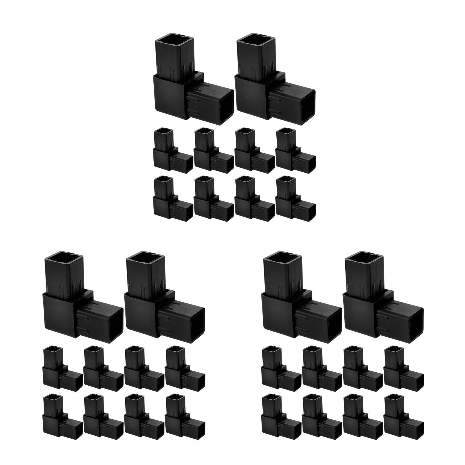 WORGEOUS 60 pcs Square Tube Coupling Tubing Fittings Square Pipe ...