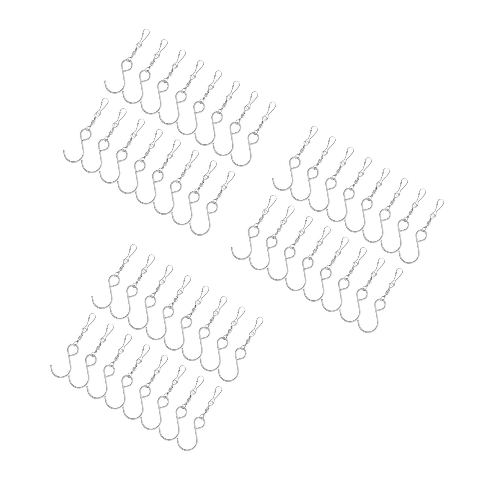 WORGEOUS 60 pcs Stainless Steel Swivel Hooks For Hanging Wind Chimes ...