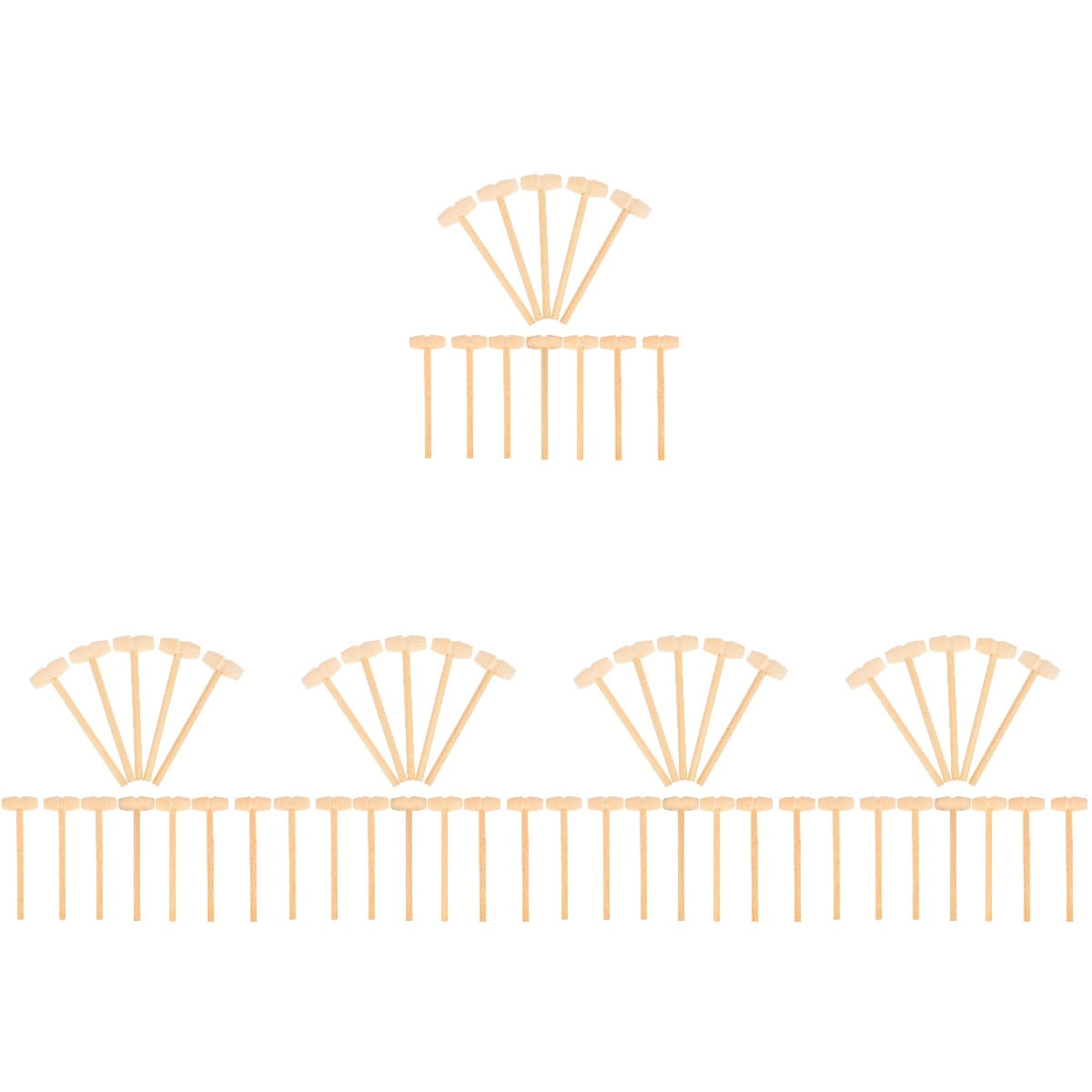 WORGEOUS 60 pcs Wooden Mallet Pounding Wooden Mallet for Breaking Heart ...