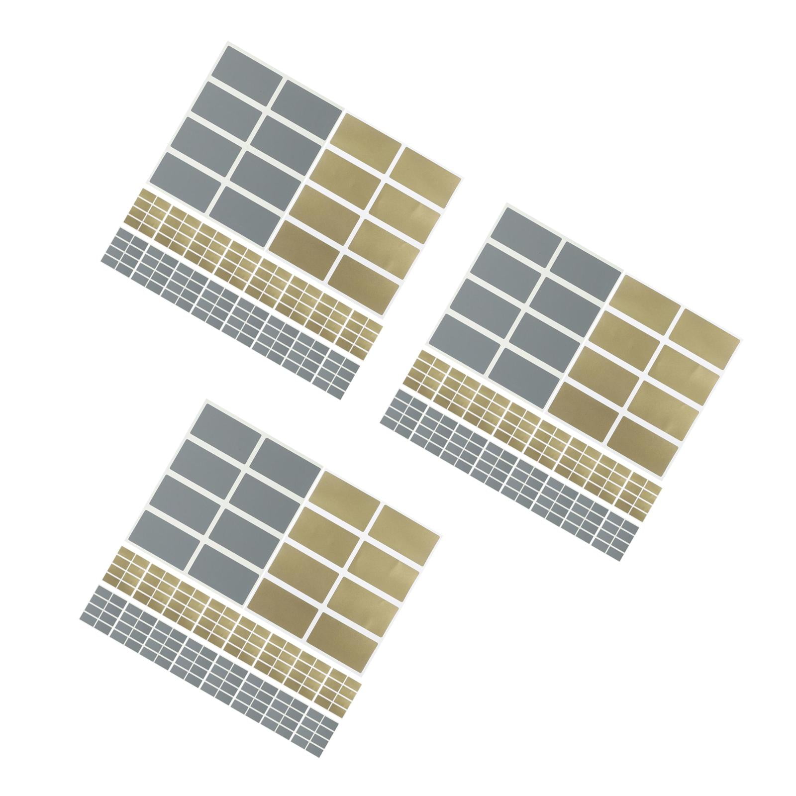 GOOHOCHY WORGEOUS 600 pcs Scratch Off Stickers Rectangular Labels for ...