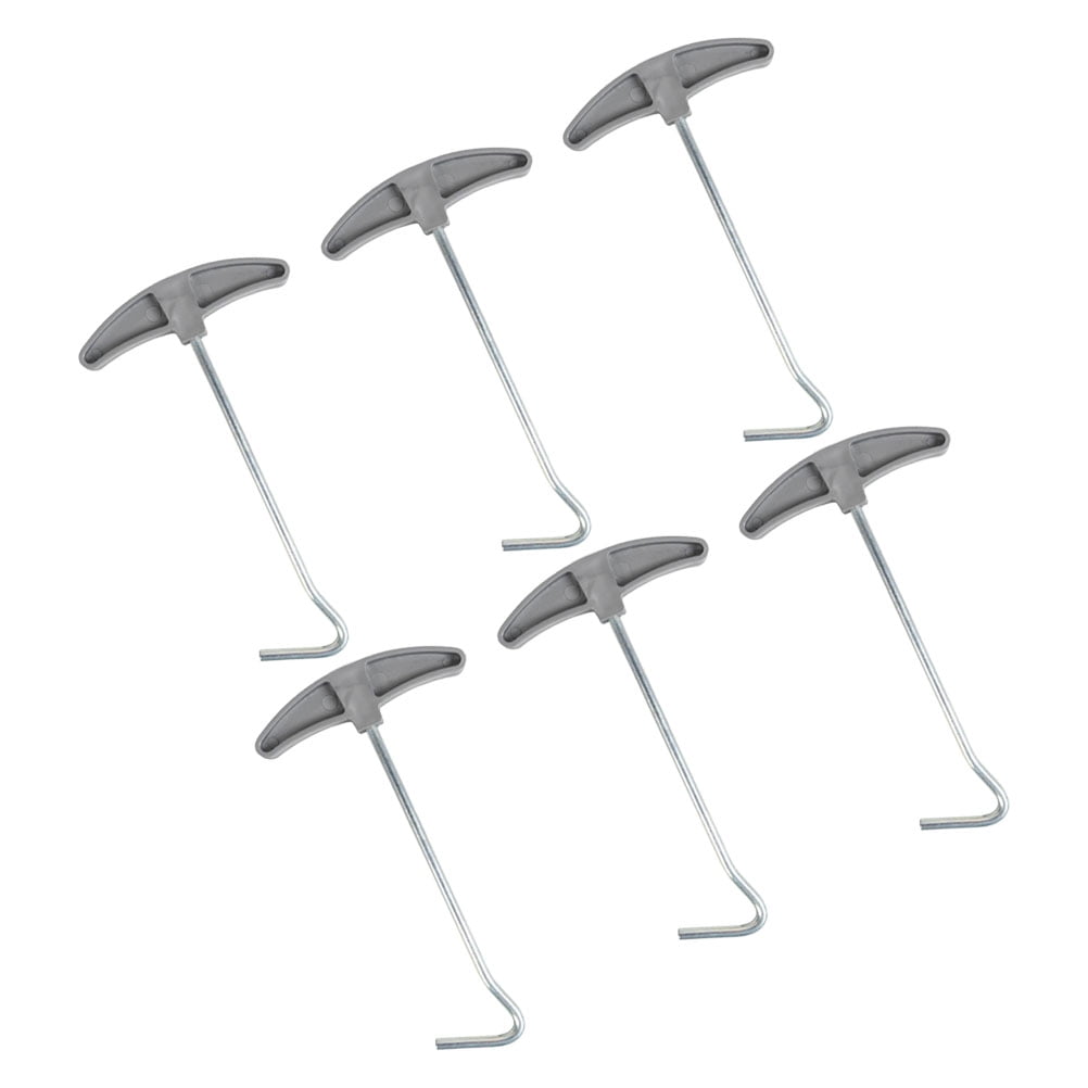 WORGEOUS 6Pcs Tent Spike Puller Tent Pegs Hook Portable Tent Tool Tent ...