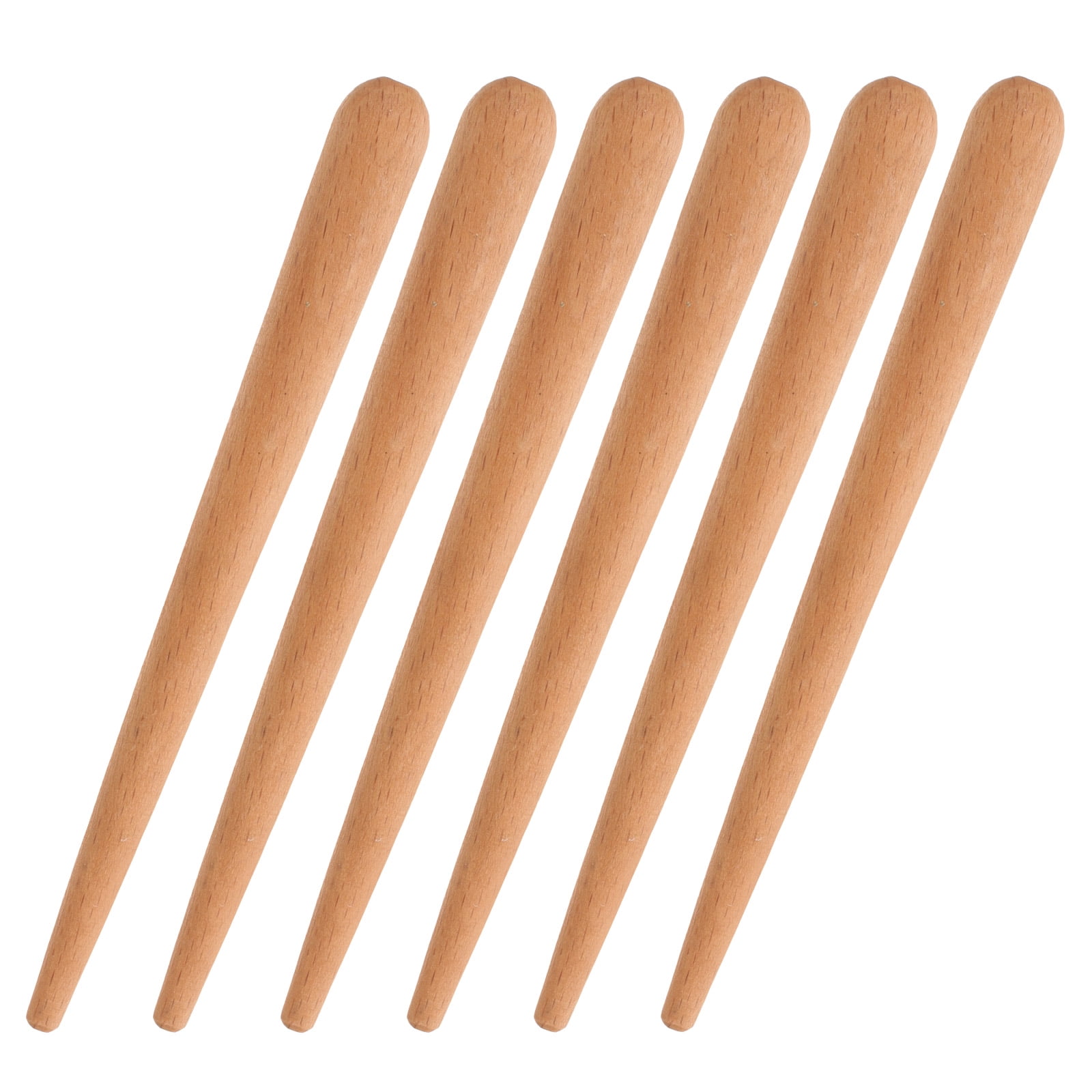 WORGEOUS 6Pcs Wood Rhythm Sticks Smooth Surface Small Percussion ...