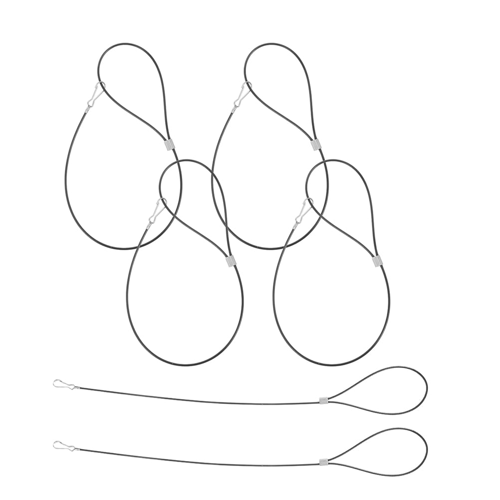 WORGEOUS 6pcs Adjustable Stainless Steel Gate Latch Pull Cable Door ...