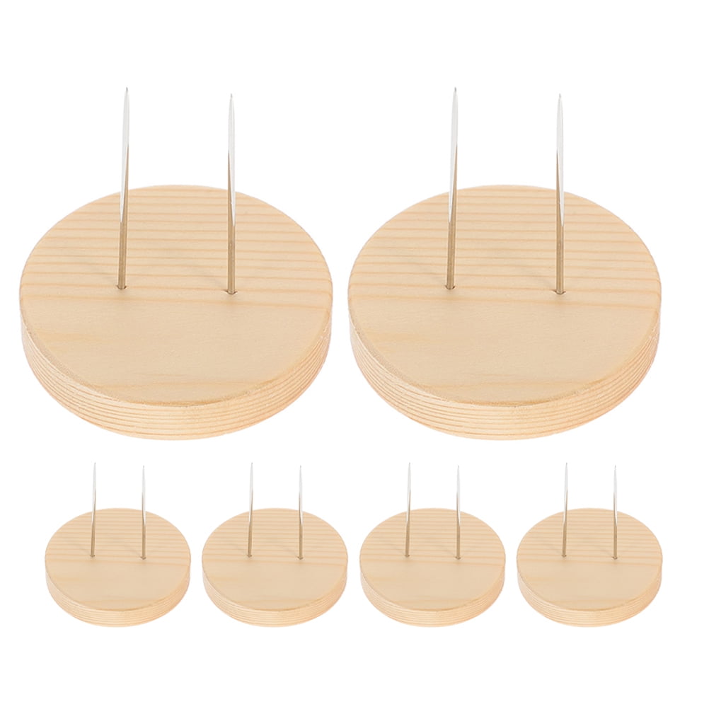 WORGEOUS 6pcs Doll Stands Felt Doll Display Holder Wood Stand For ...