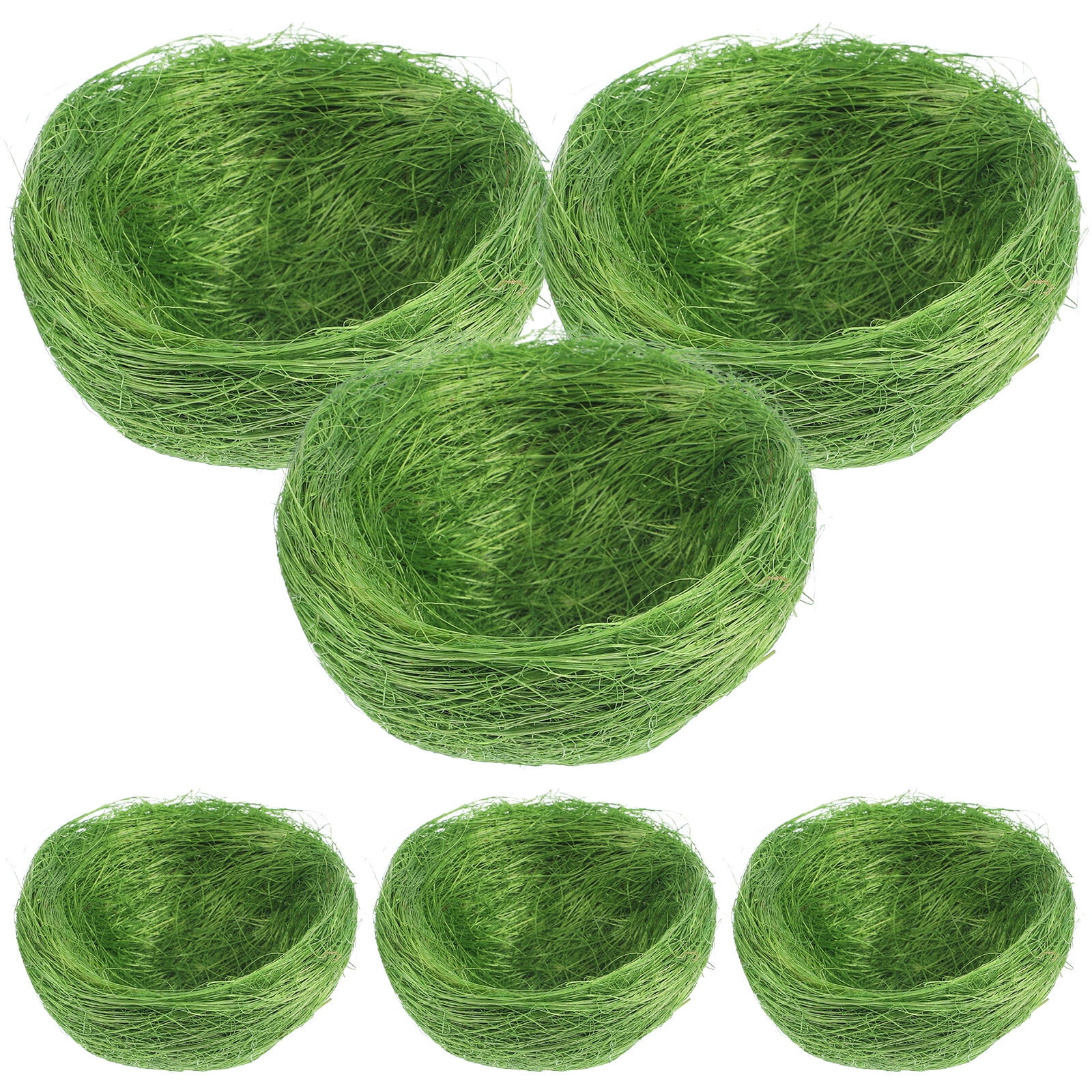 WORGEOUS 6pcs Egg Nests Artificial Bird Nest Colored Thread Birdhosue ...
