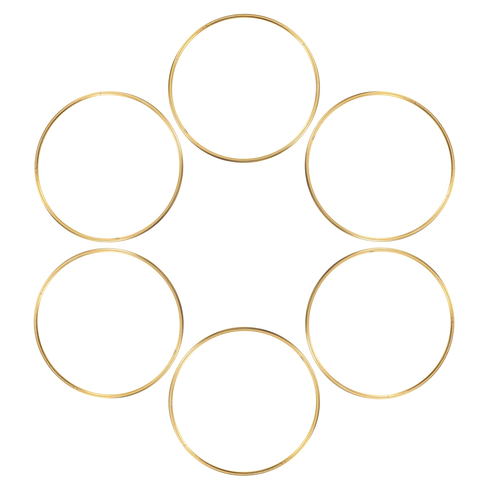 GOOHOCHY 6pcs Flower Hoop Round Wire Wreath Frames Metal Circles for ...