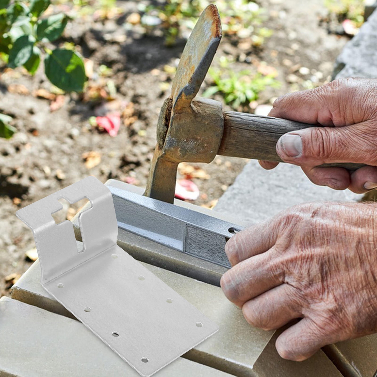 WORGEOUS 6pcs T-Post Bracket For Fence Birdhouse Wooden Fence Hanger ...