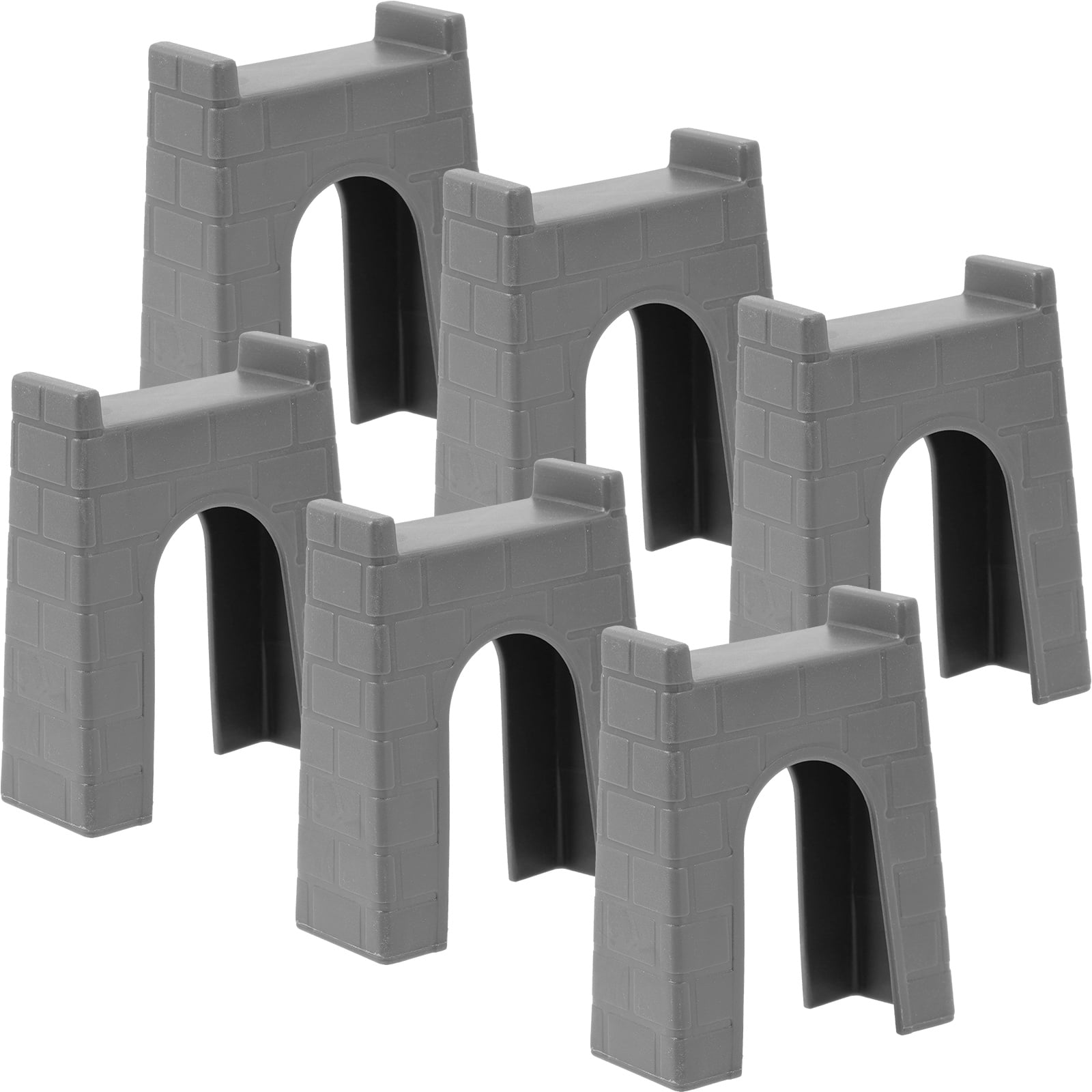 WORGEOUS 6pcs Train Bridge Support Risers Train Bridge Parts Kids ...
