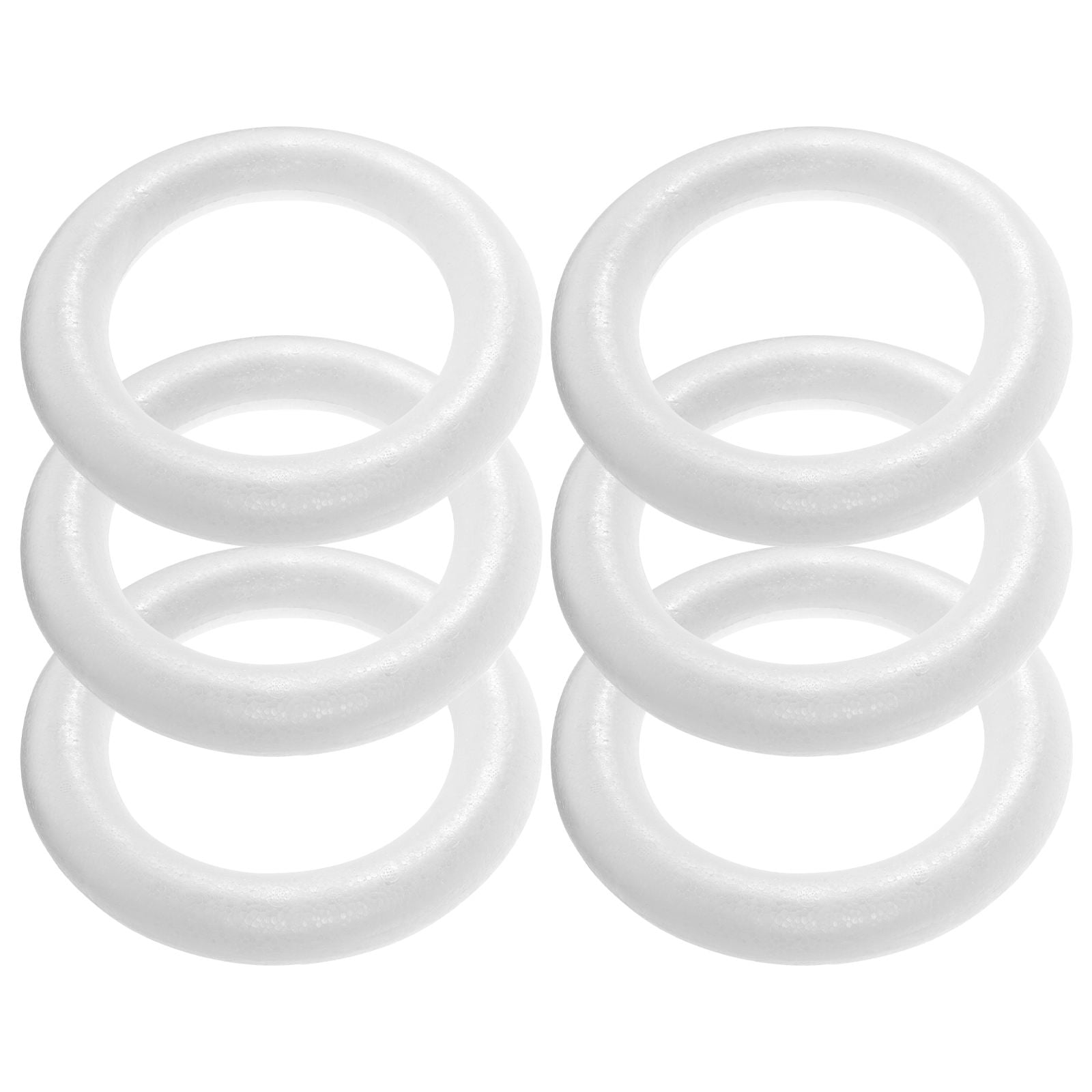 WORGEOUS 6pcs White Wreath Forms DIY Craft for Family Gathering ...