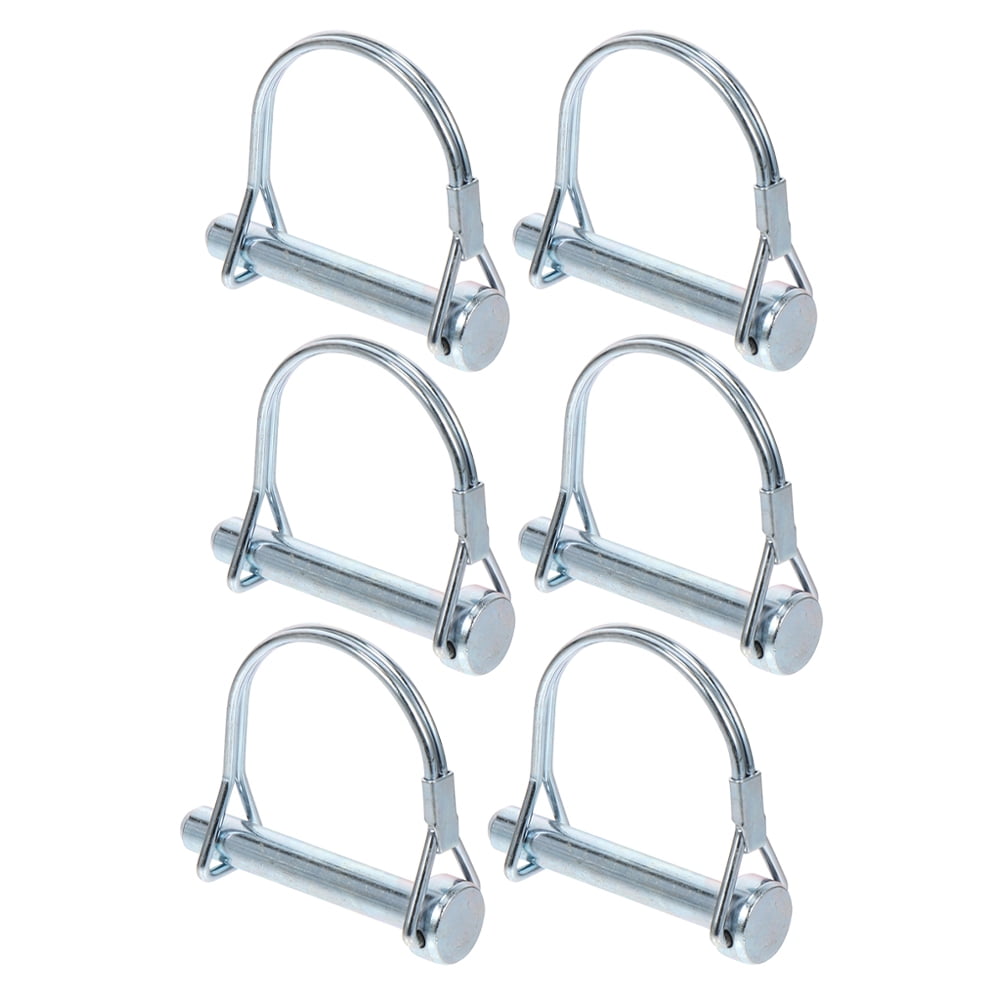WORGEOUS 6pcs Wire Lock Pin Heavy Duty Safety Lock Pins Square Spring ...