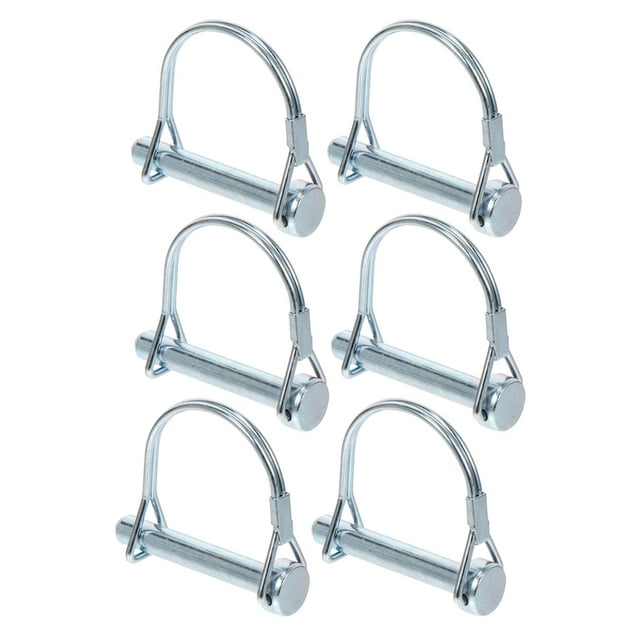 WORGEOUS 6pcs Wire Lock Pin Heavy Duty Safety Lock Pins Square Spring ...