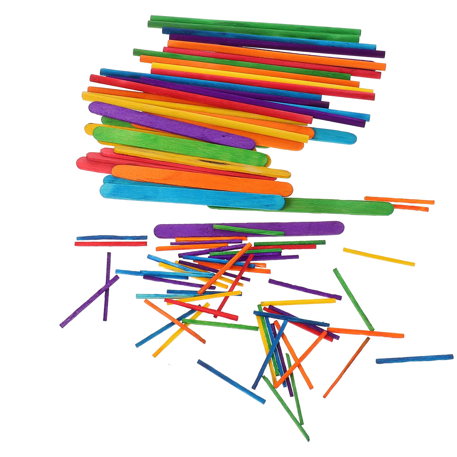 WORGEOUS 7 Bags Popsicle Handmade Sticks Children's Handicrafts ...