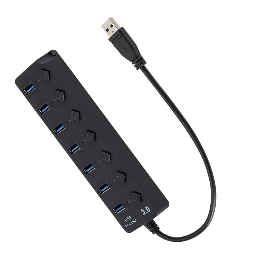WORGEOUS 7 Ports USB HUB Independent USB 3.0 Divider for Computer ...