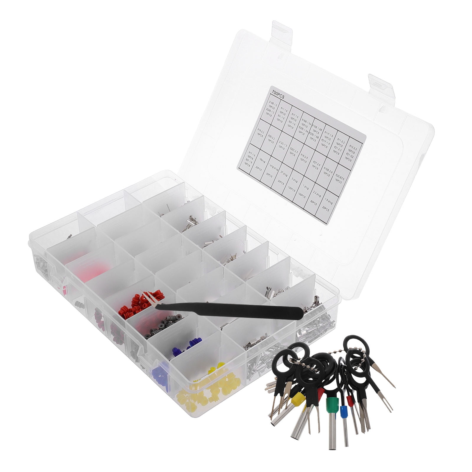 WORGEOUS 700-Piece Crimp Terminal Set with Electrical Pin Connectors ...