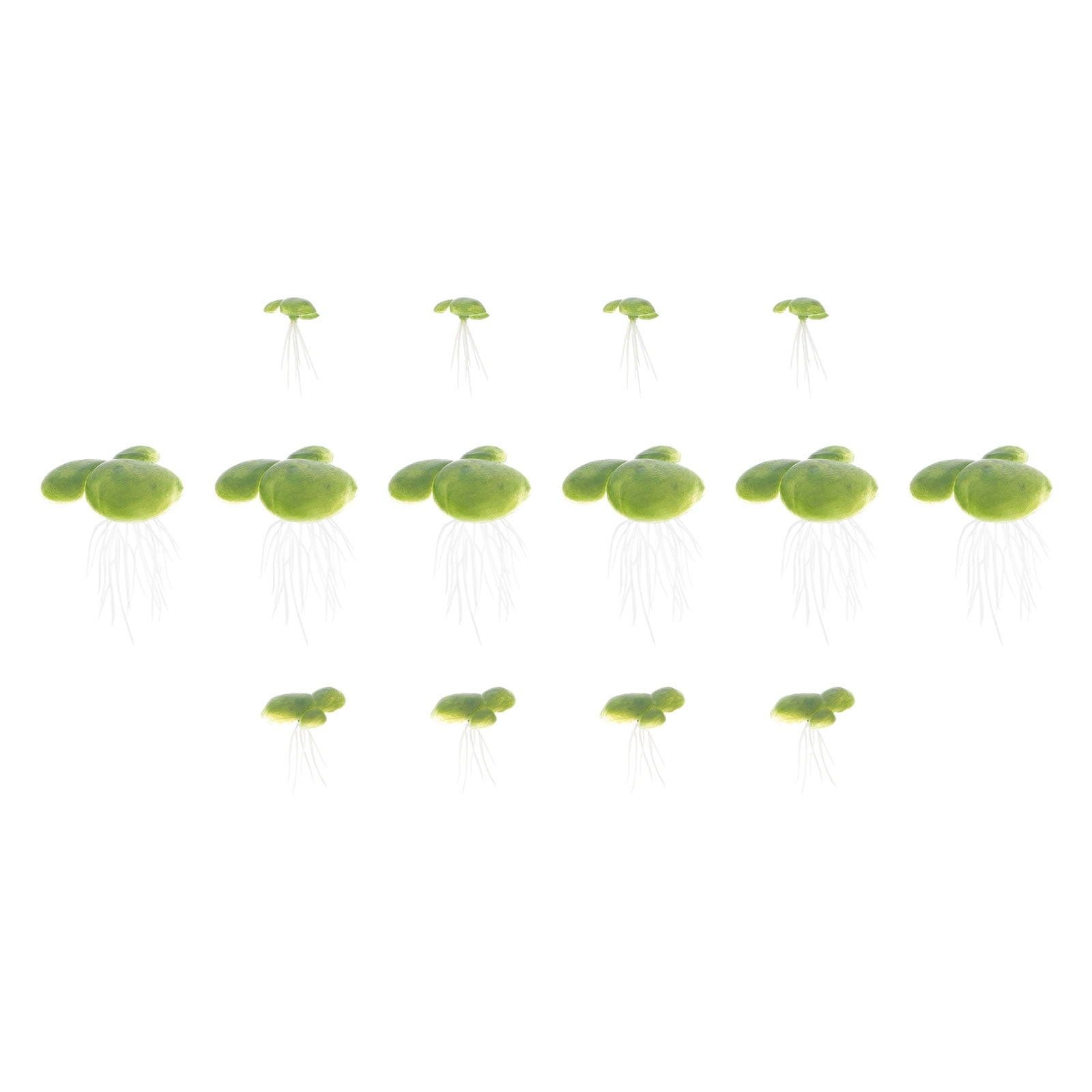 WORGEOUS 72 Pcs Aquarium Plants for Tank Artificial Duckweed Floating ...
