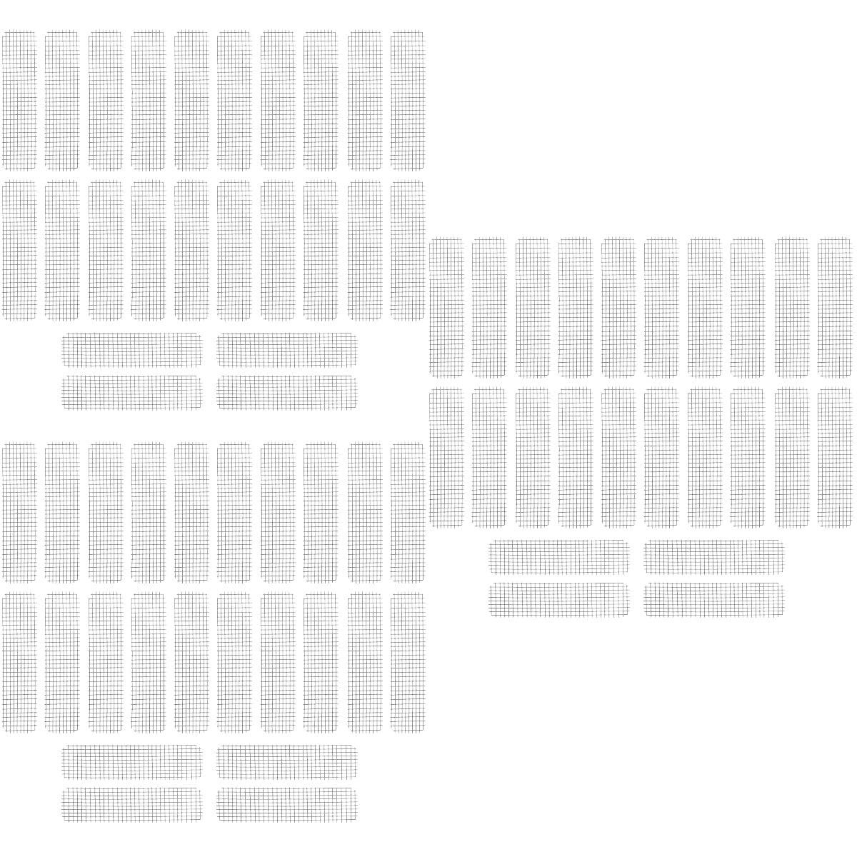 WORGEOUS 75 pcs Window Screen Sticker Adhesive Mesh Window Screen Mesh ...